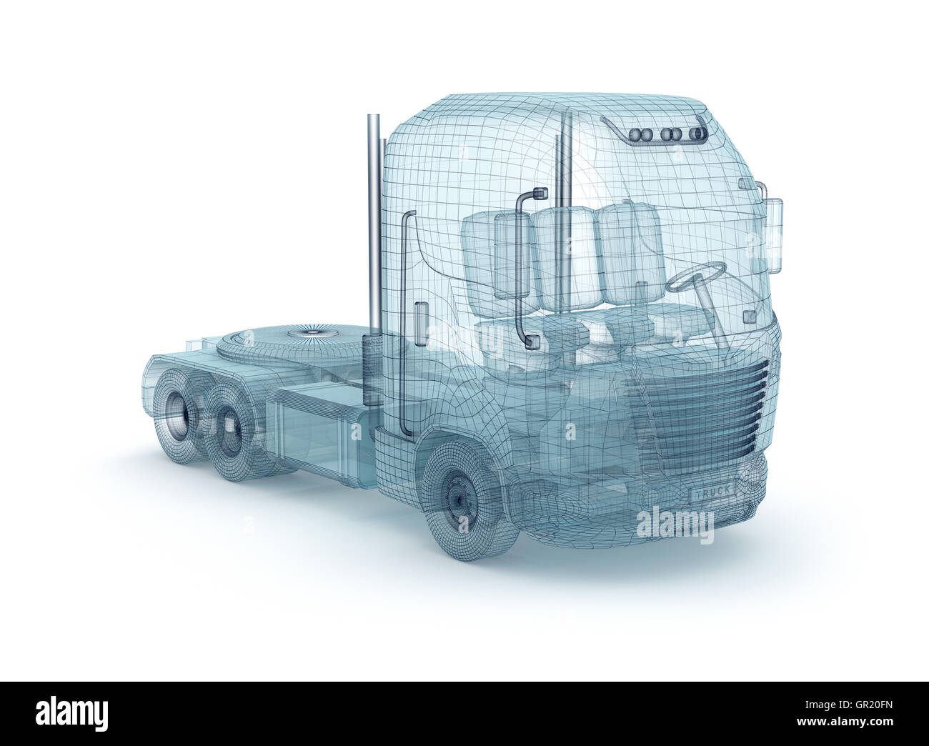 Isolated transparent lorry truck Cut Out Stock Images & Pictures - Alamy