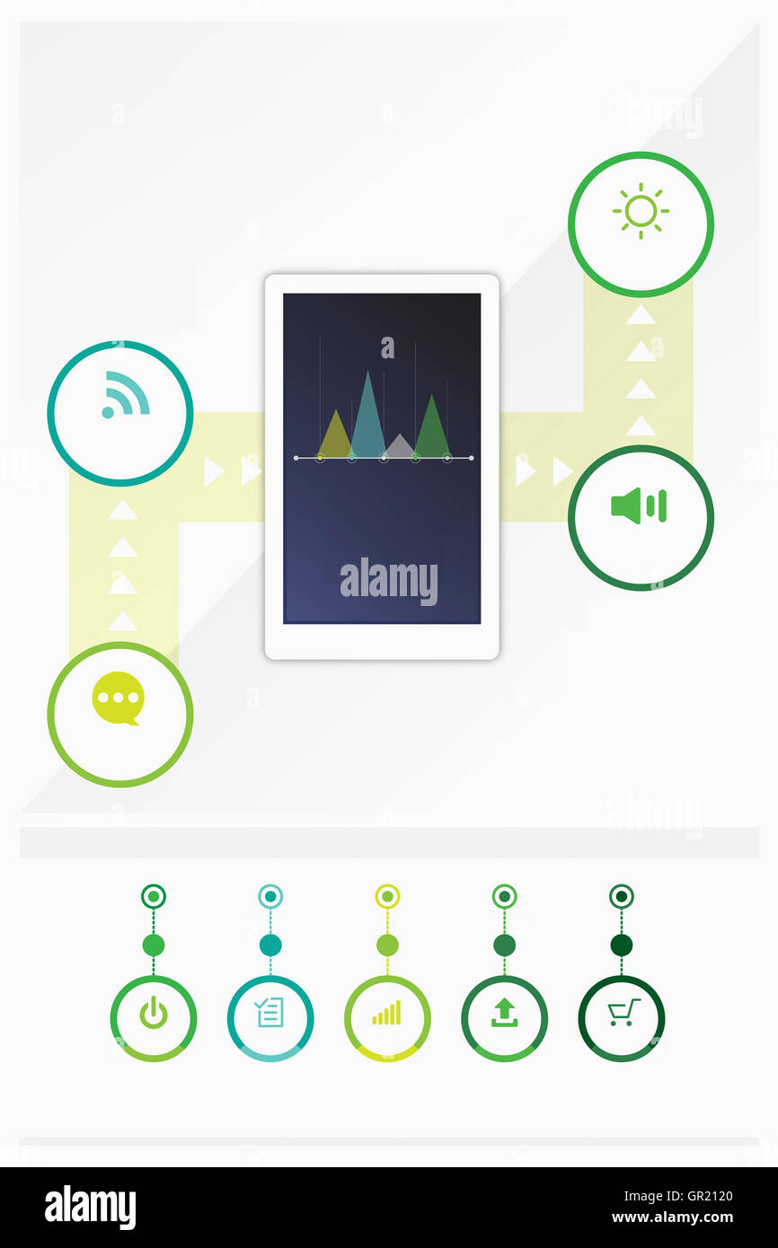 Infographic datum and icons Stock Photo - Alamy