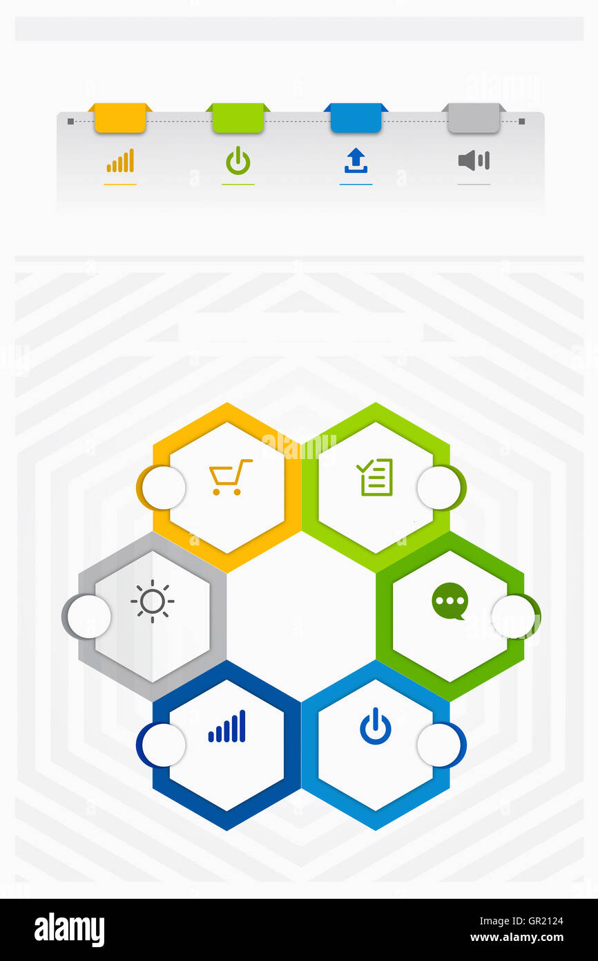 Infographic diagram and icons Stock Photo - Alamy