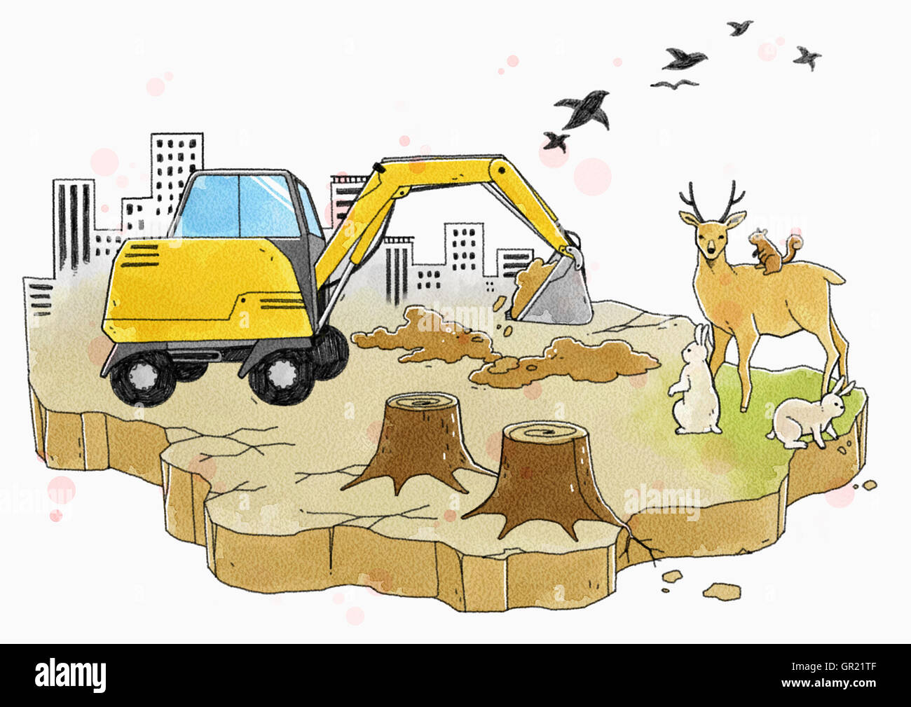Destruction of environment Stock Photo - Alamy