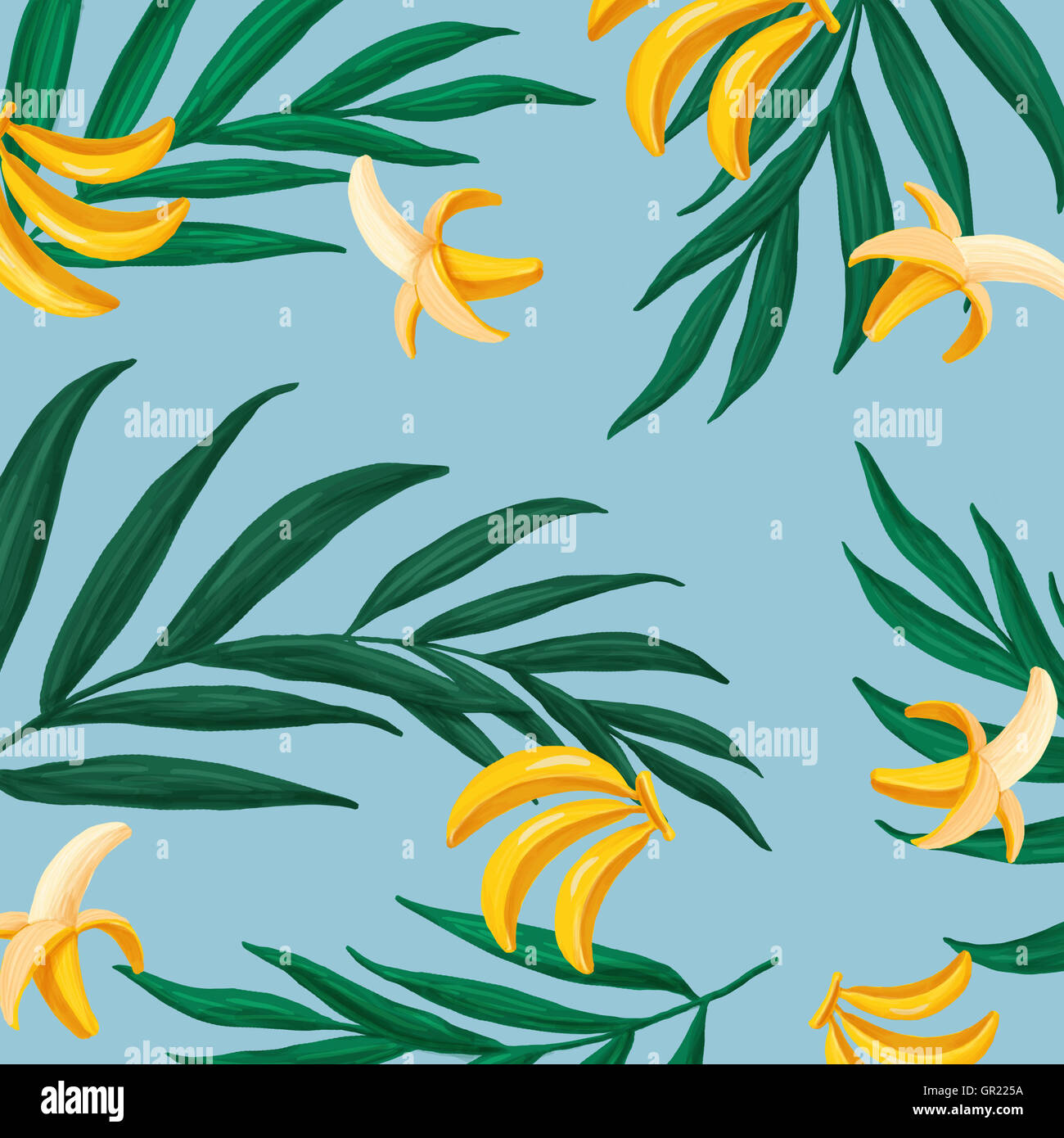 Background with bananas Stock Photo - Alamy