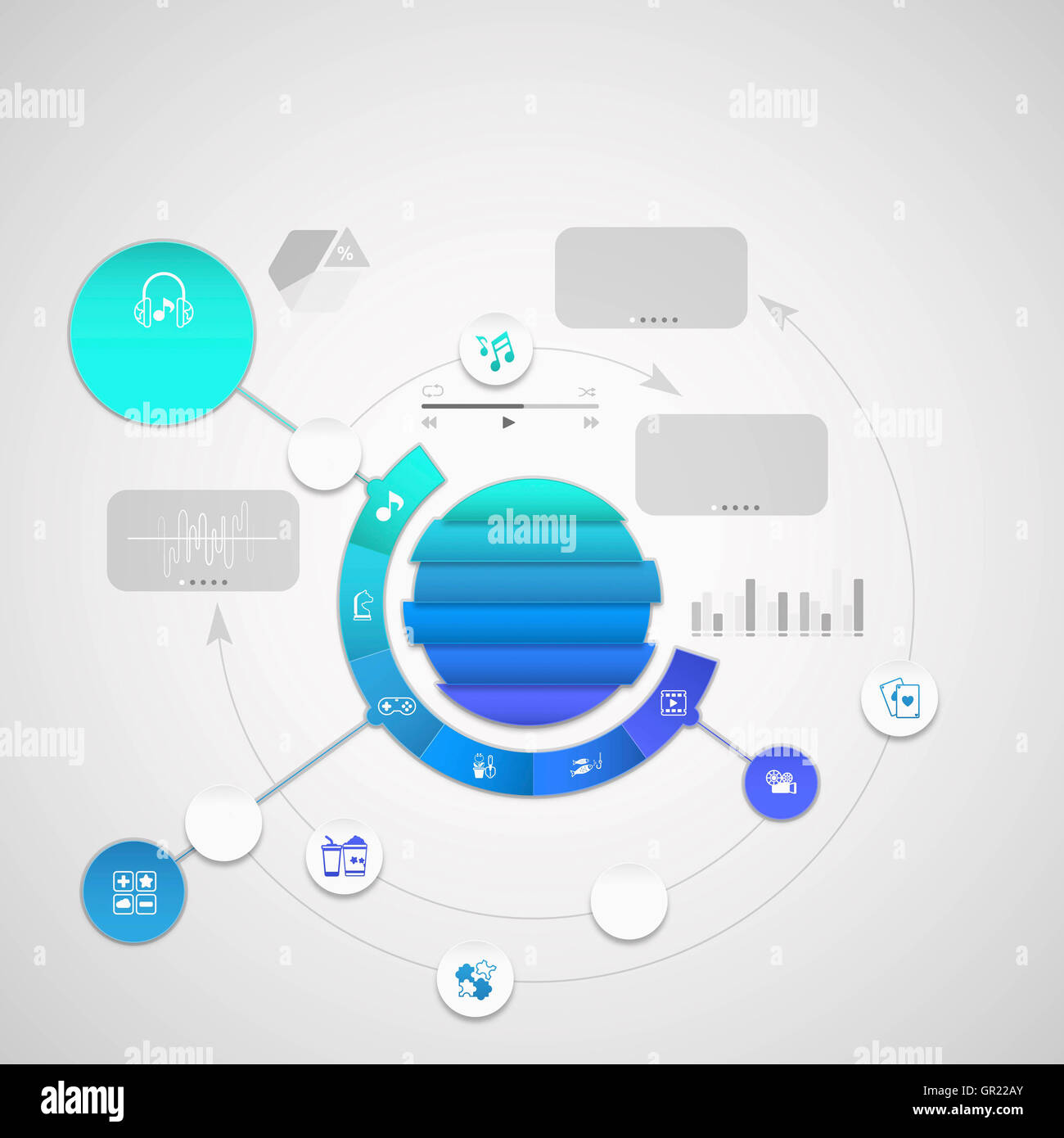 Infographic datum with blue Stock Photo - Alamy