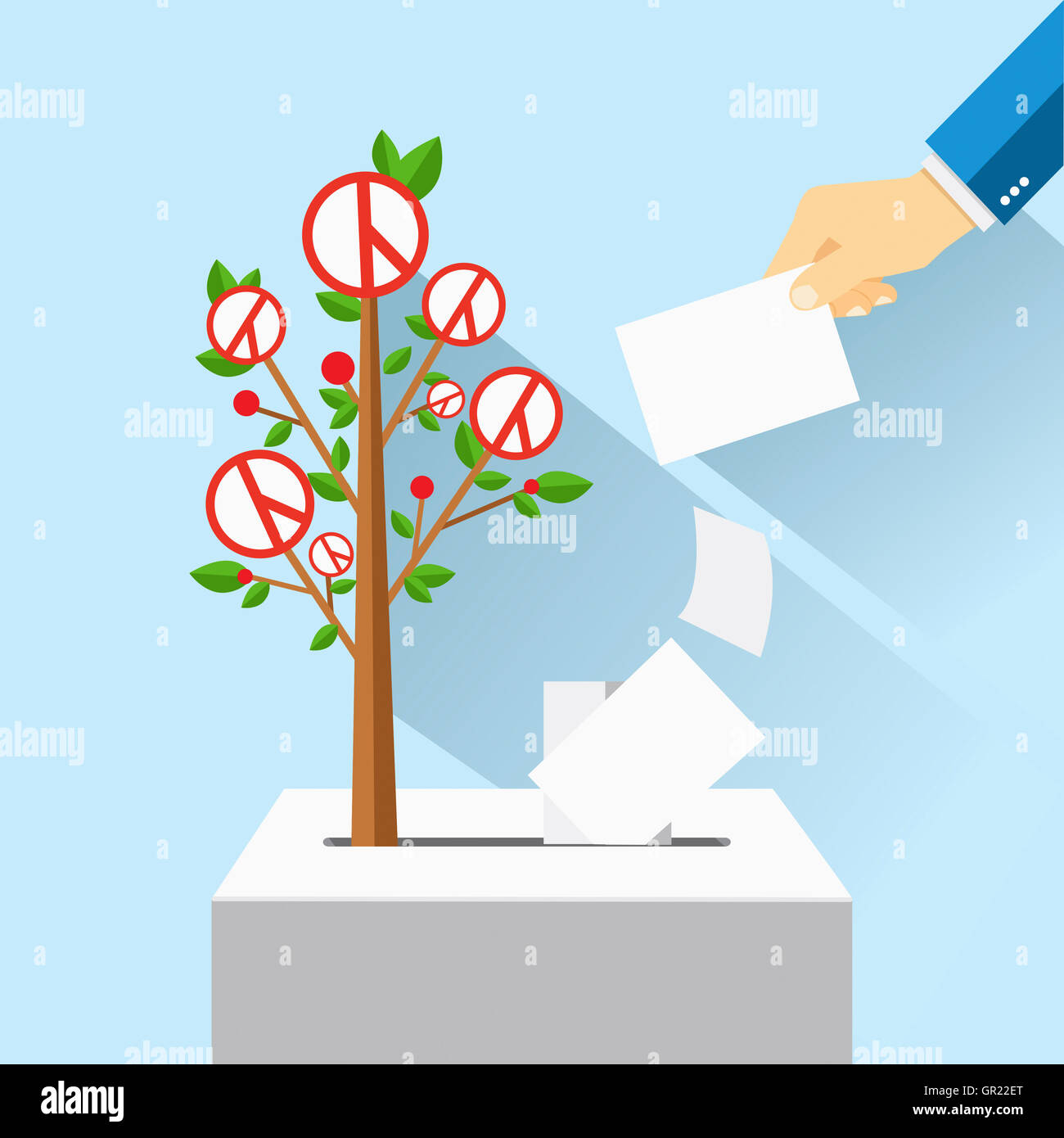 Illustration of election Stock Photo - Alamy