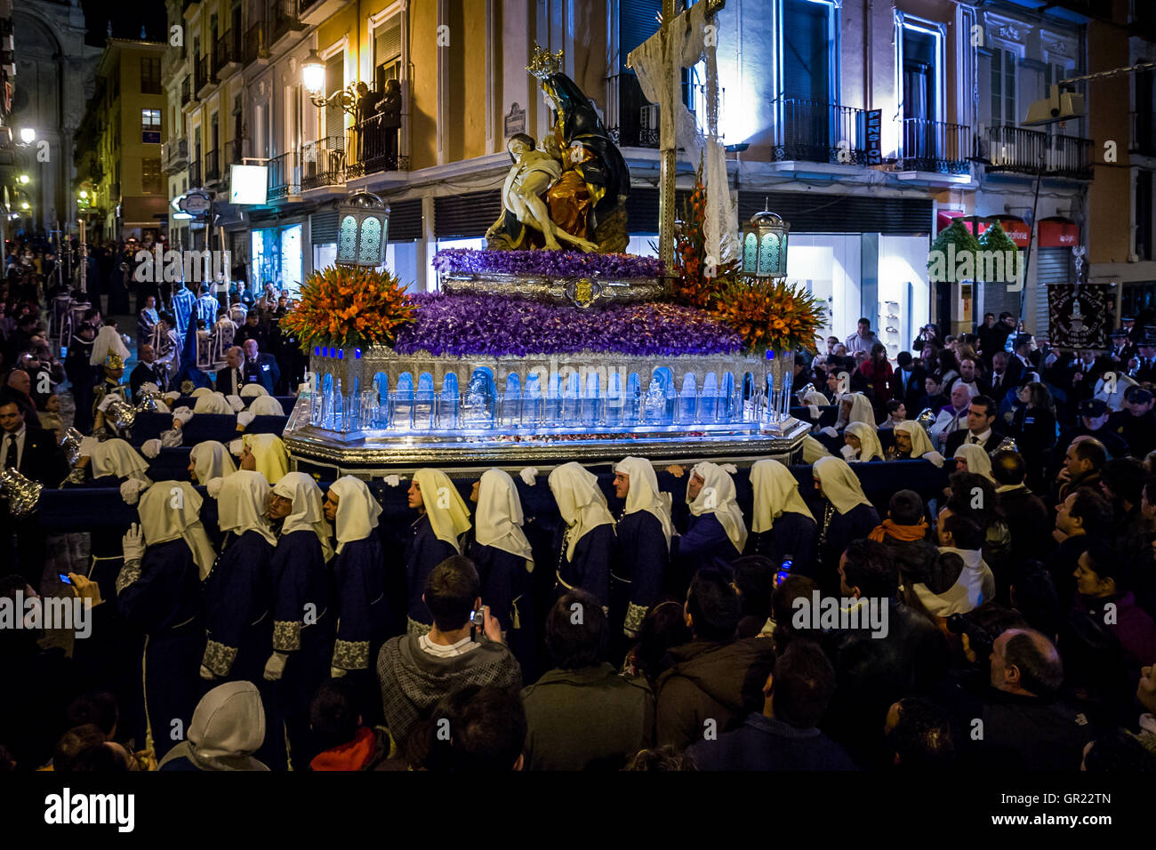 Granada, Spain - March 23, 2008 - during semana santa, Christian ...
