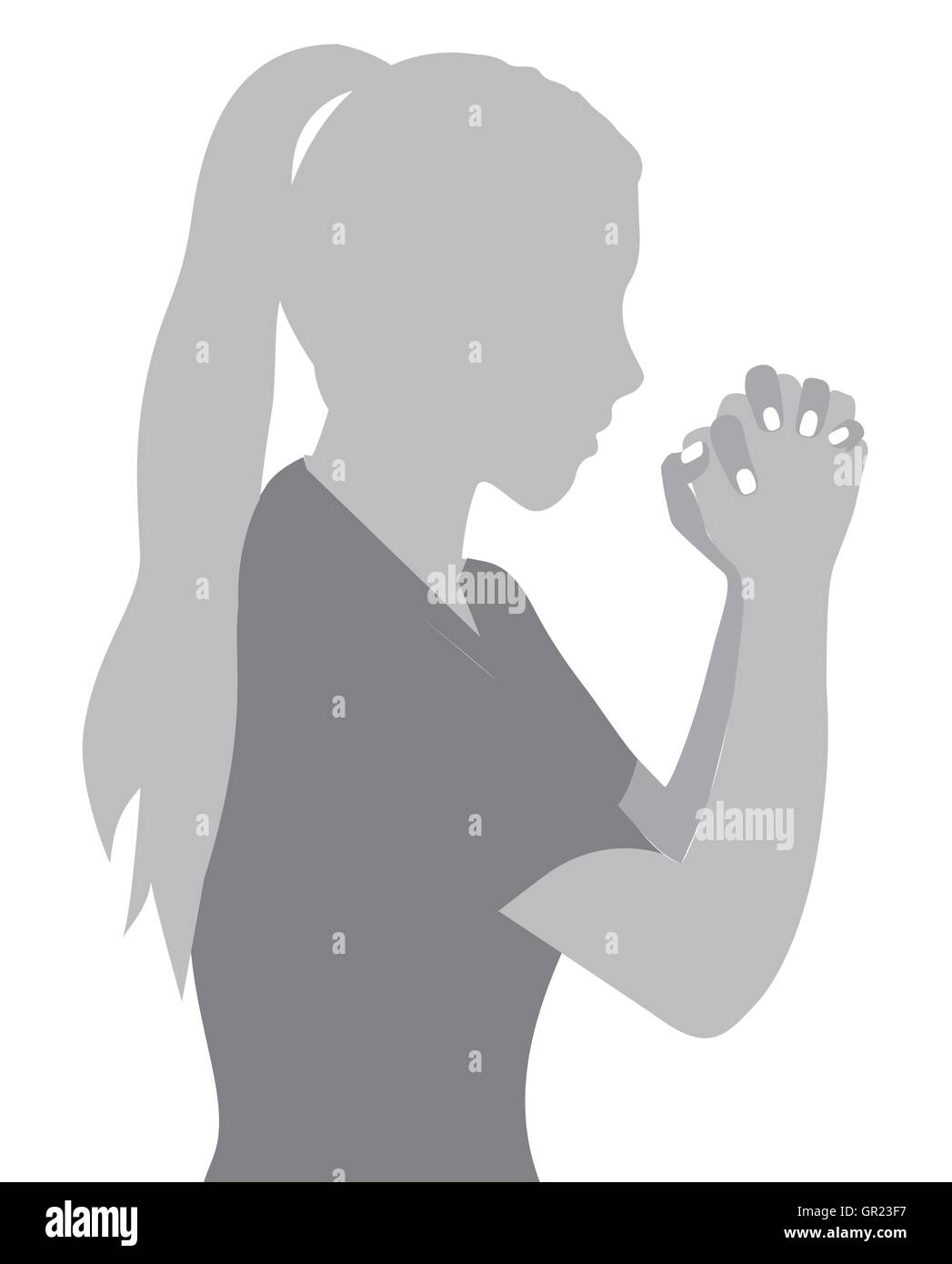 prayer to God Stock Vector Image & Art - Alamy