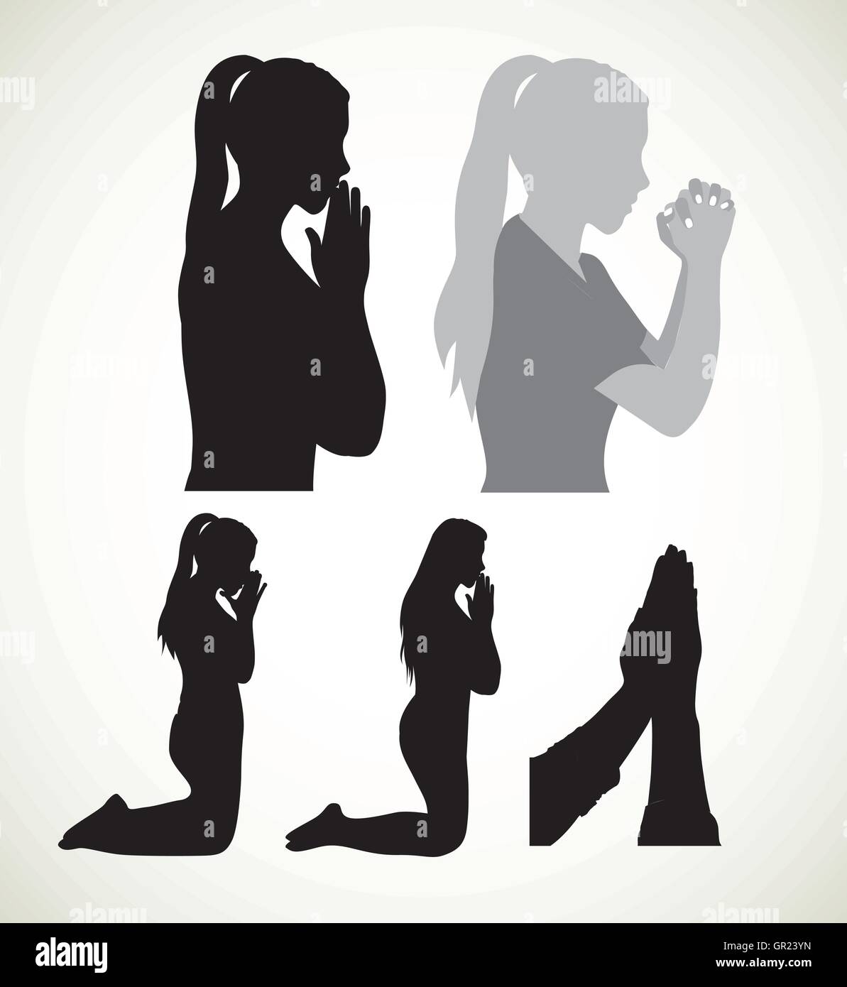 prayer to God Stock Vector Image & Art - Alamy