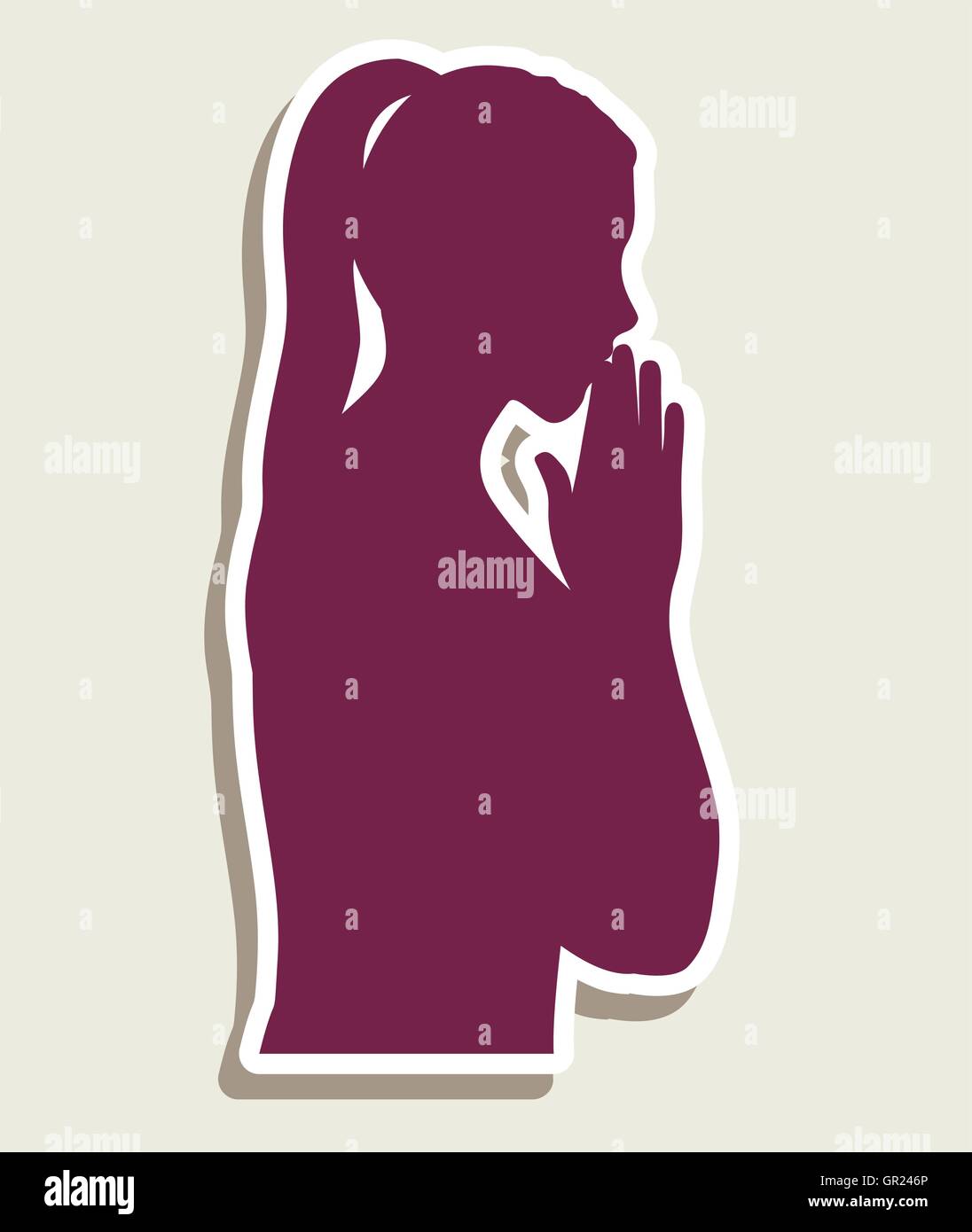 prayer to God Stock Vector Image & Art - Alamy