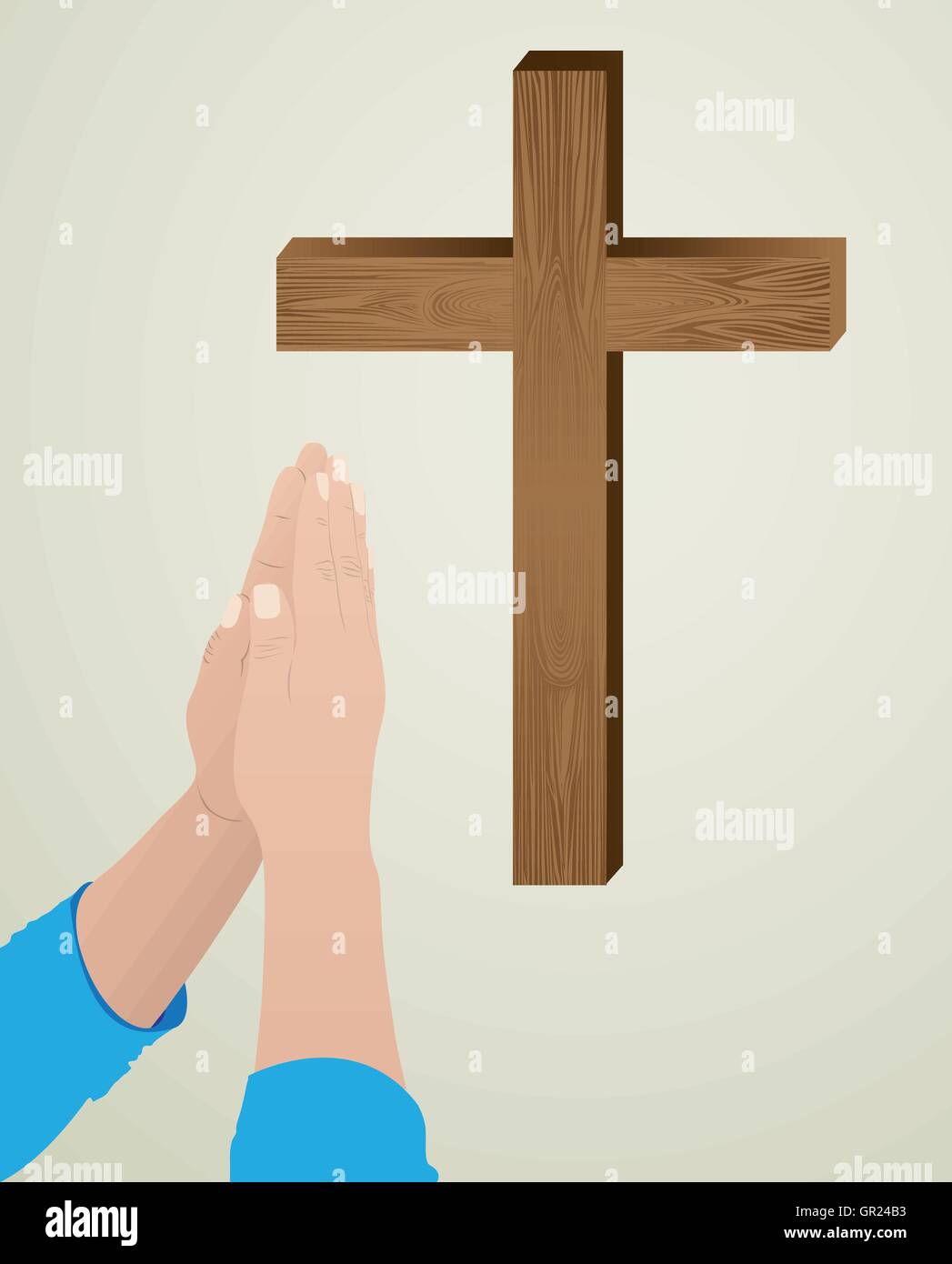 prayer to God Stock Vector Image & Art - Alamy