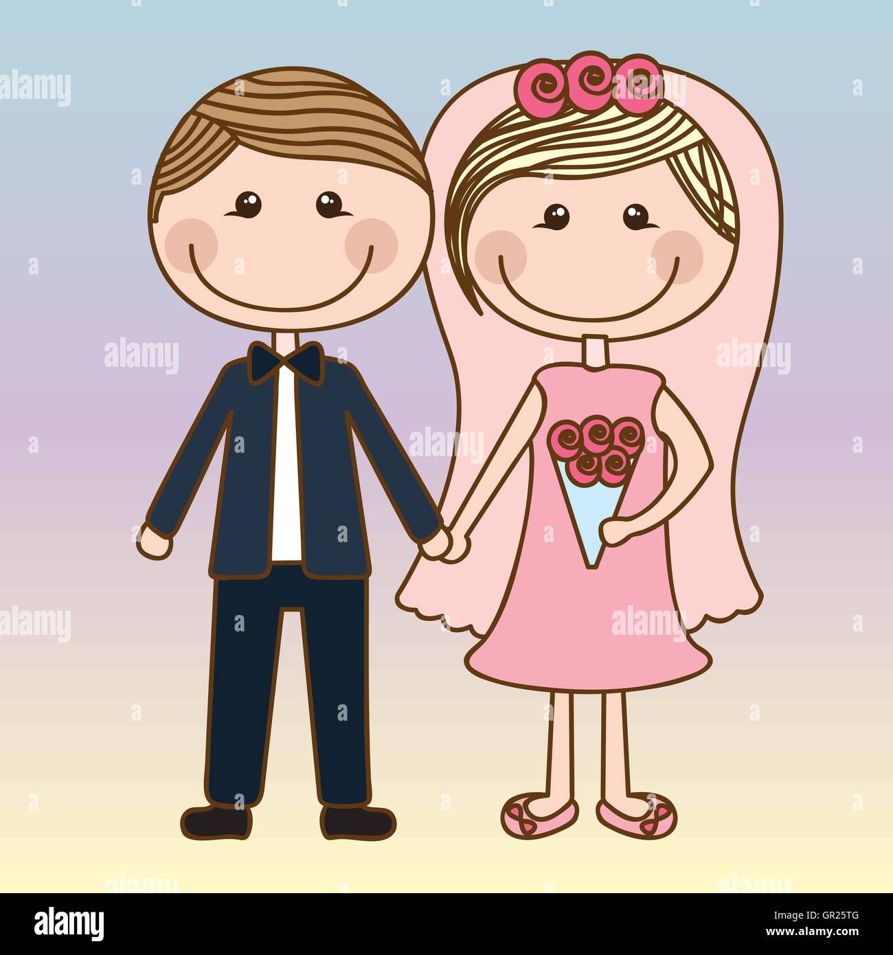 Illustration of marriage Stock Vector Image & Art - Alamy