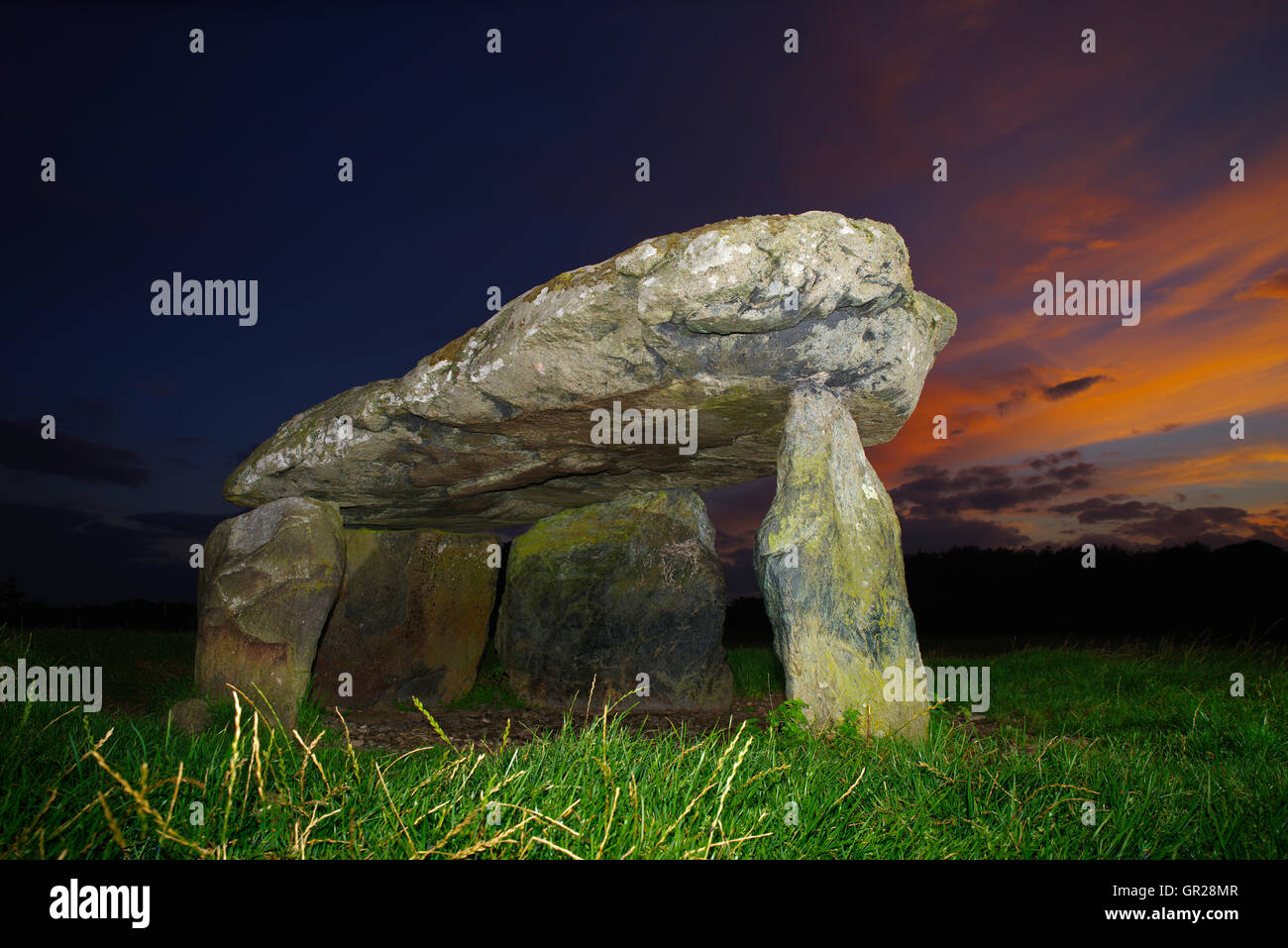 Presaddfed Burial Chamber, Anglesey, North Wales Stock Photo - Alamy