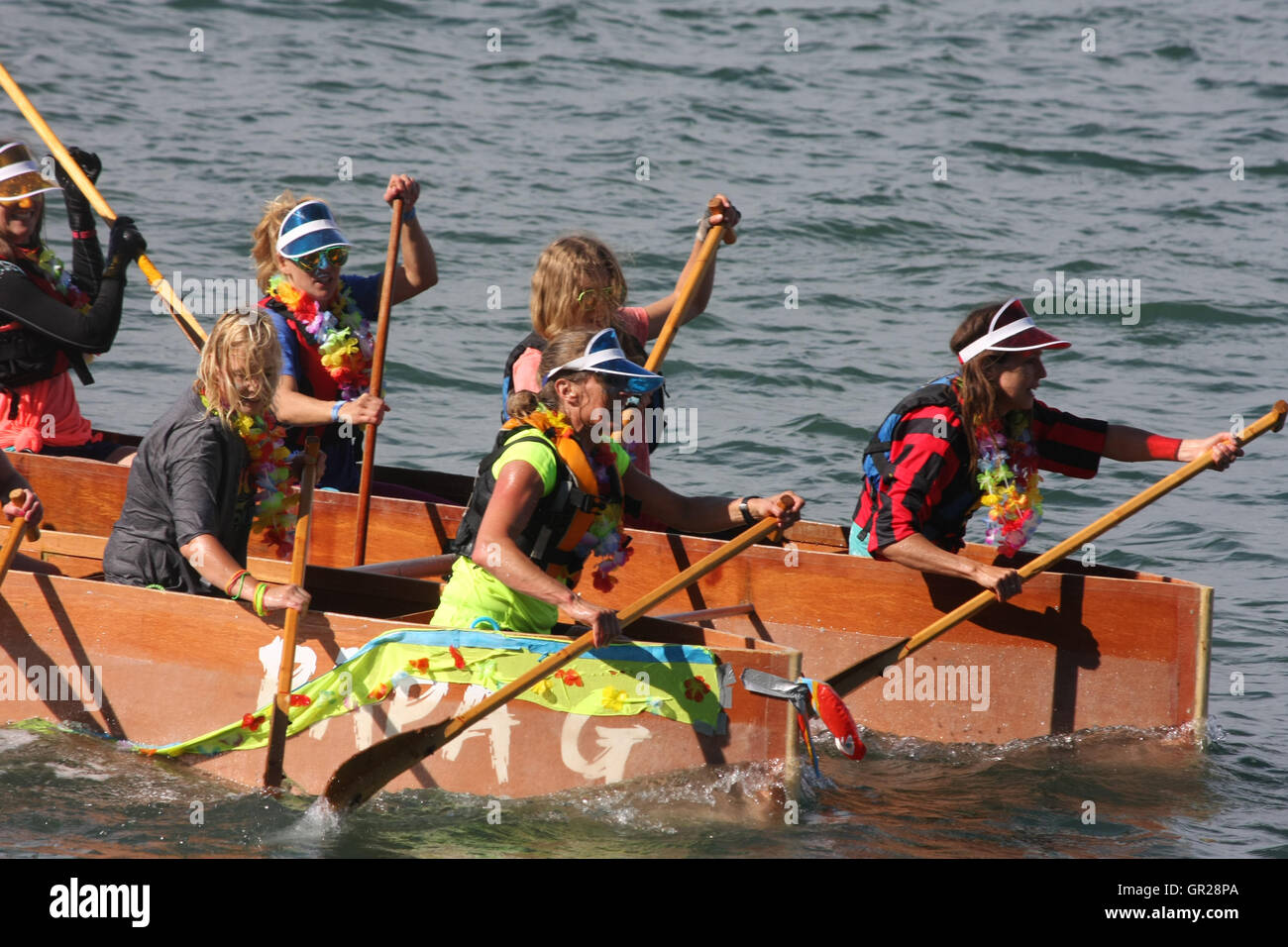Raft race in Swansea Stock Photo - Alamy