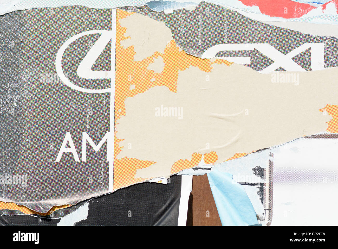 Peeling layers paper advertising posters hi-res stock photography and ...