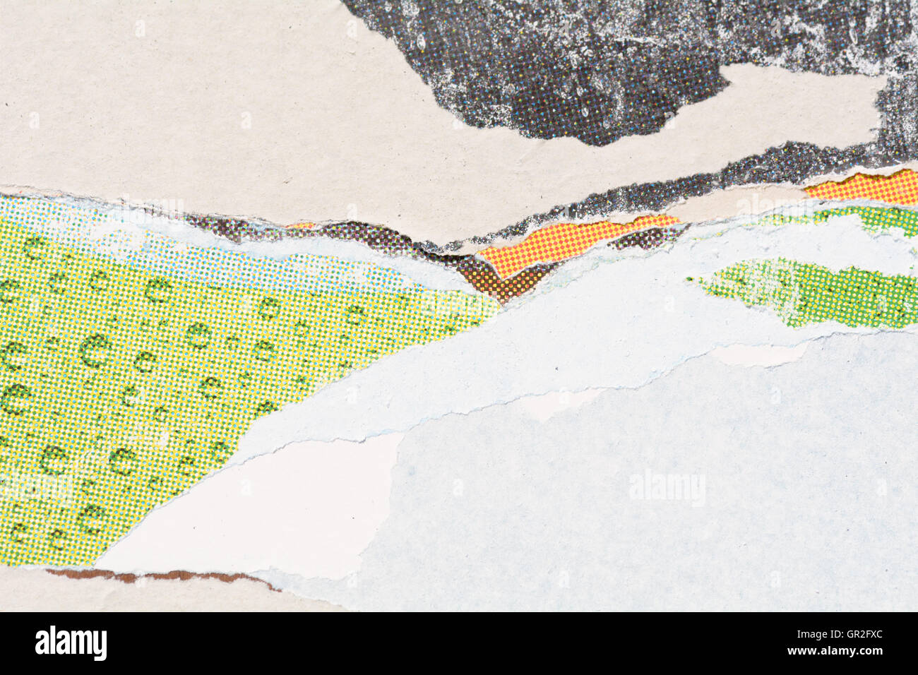 Layers of peeling advertising posters on billboard Stock Photo - Alamy