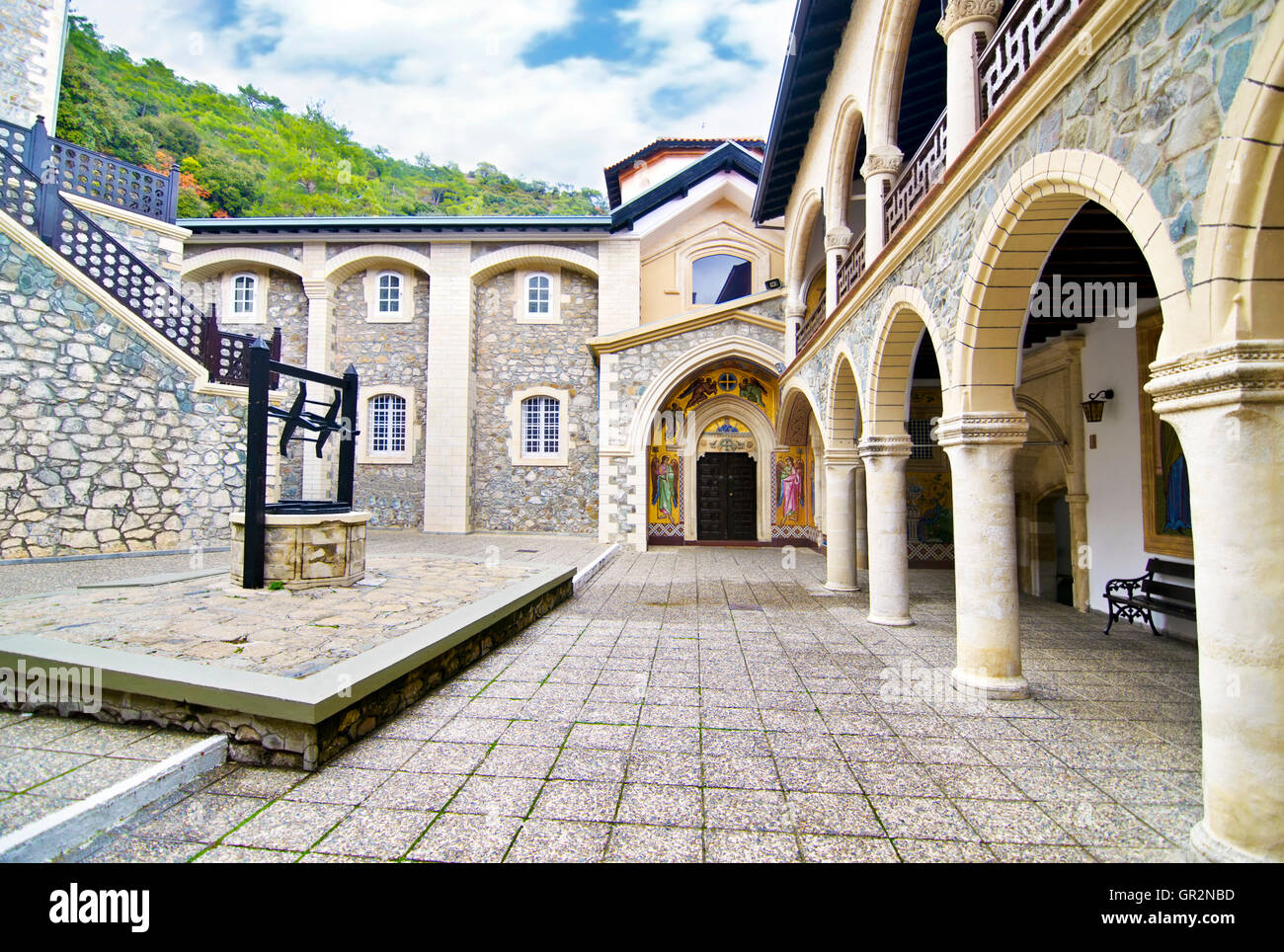 Kykkos monastery in Cyprus - famous religious places Stock Photo - Alamy