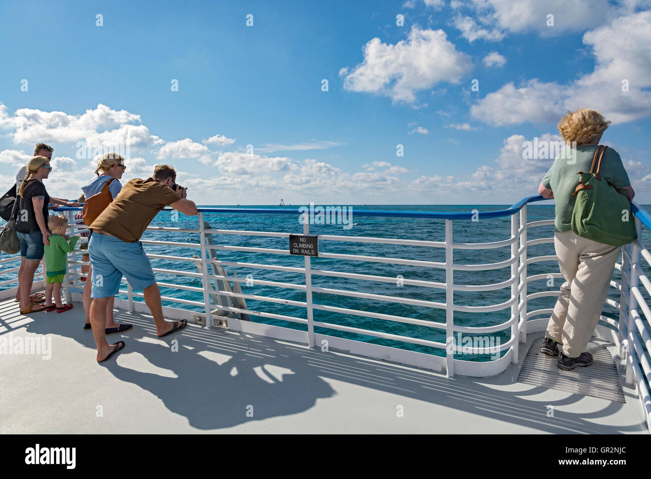 Florida Keys, Key Largo, John Pennekamp Coral Reef State Park, visitors ...