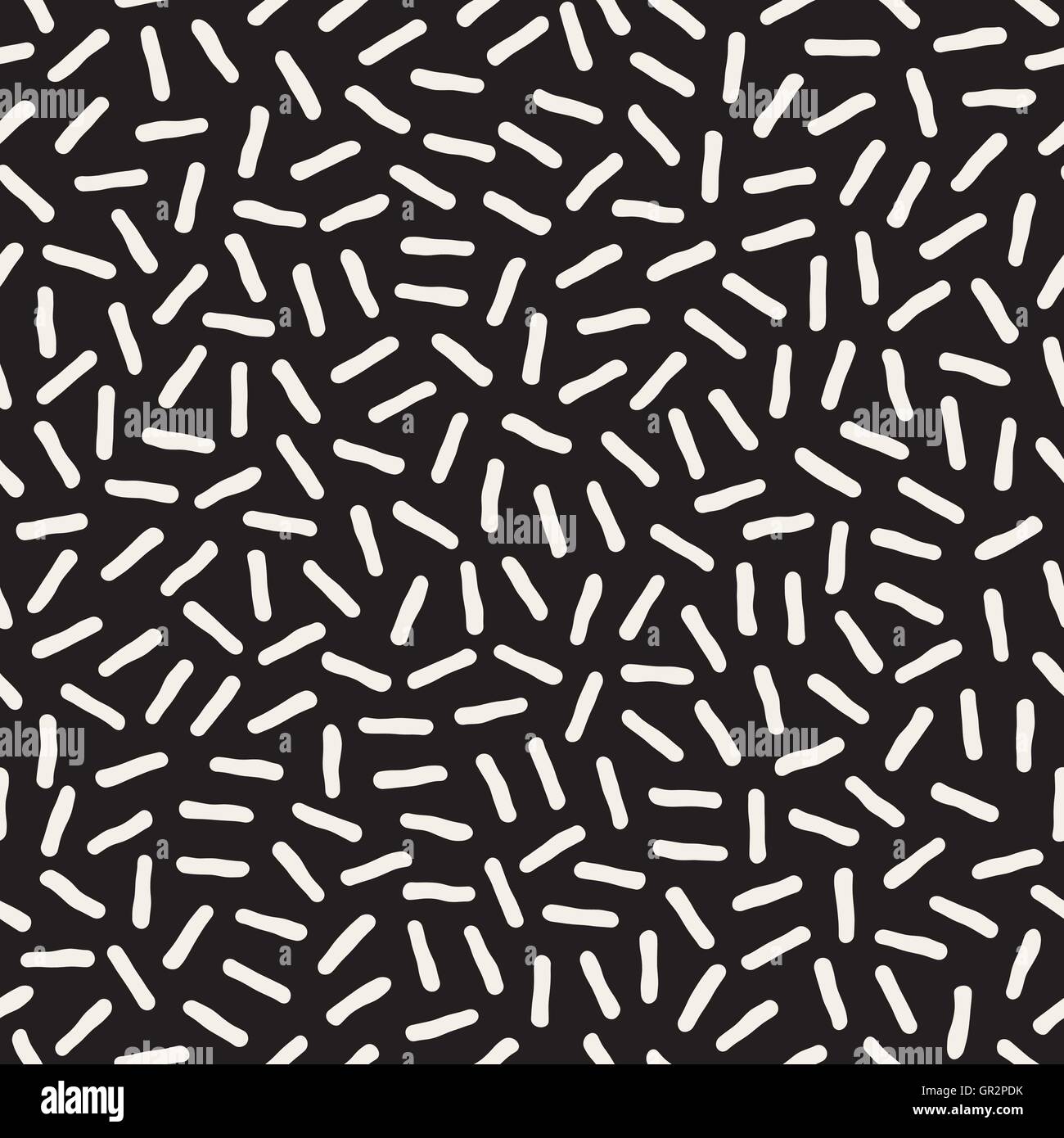 Vector Seamless Black And White Jumble Lines Pattern Stock Vector Image ...