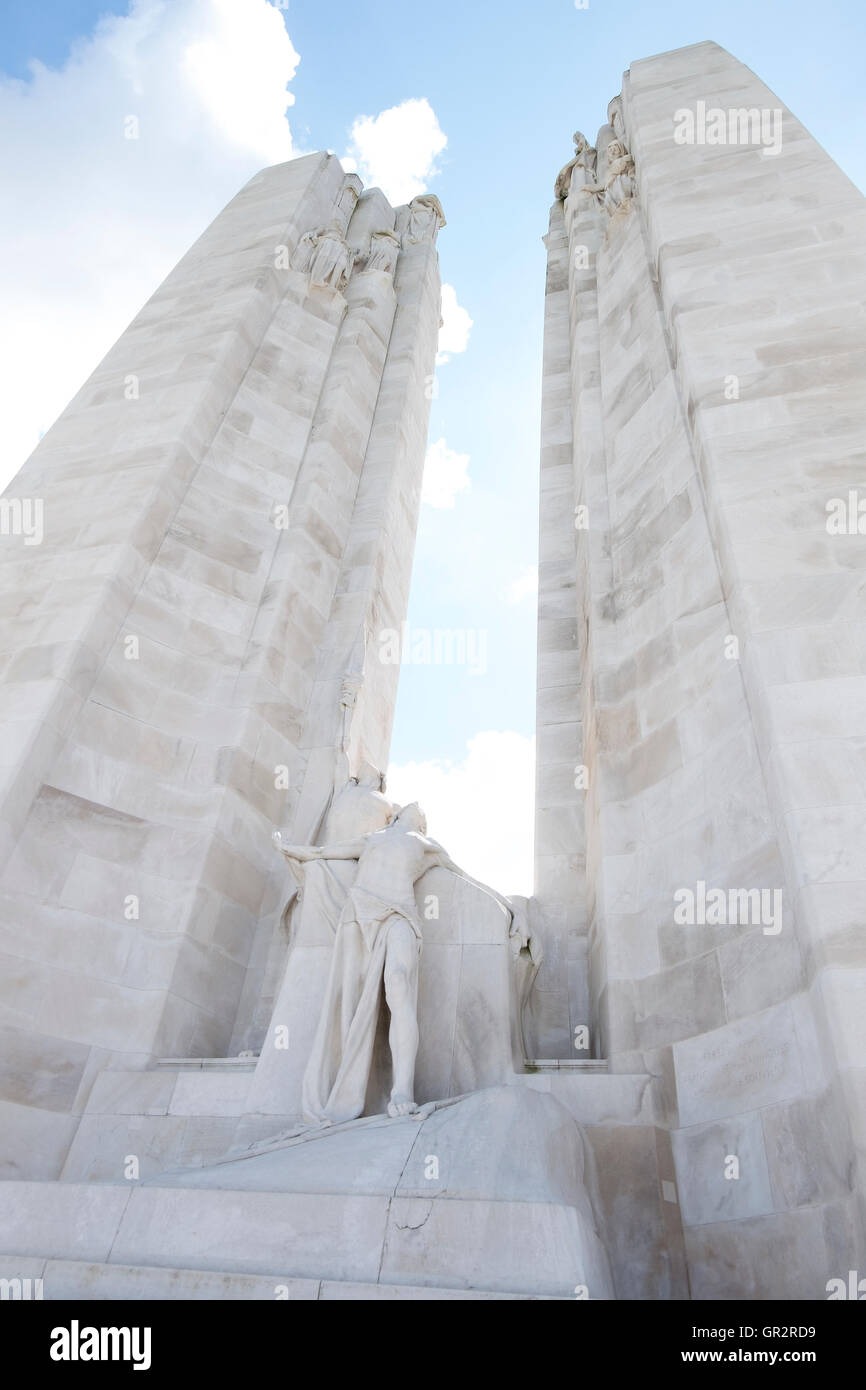 The Canadian National Vimy Memorial at Vimy Ridge, France is dedicated ...
