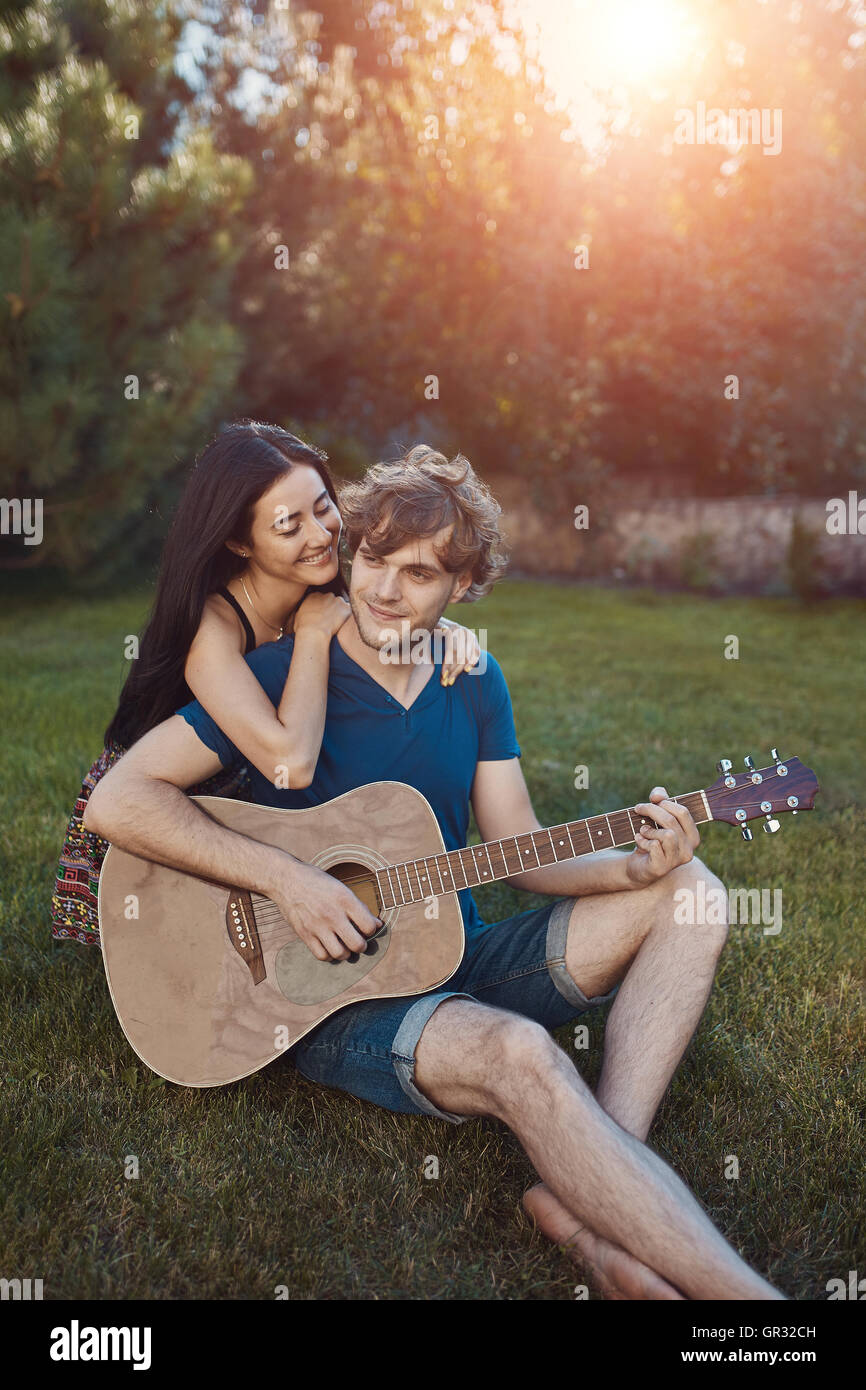 Handsome romantic couple Stock Photo - Alamy