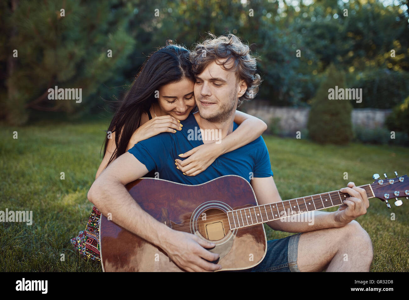 Handsome romantic couple Stock Photo - Alamy