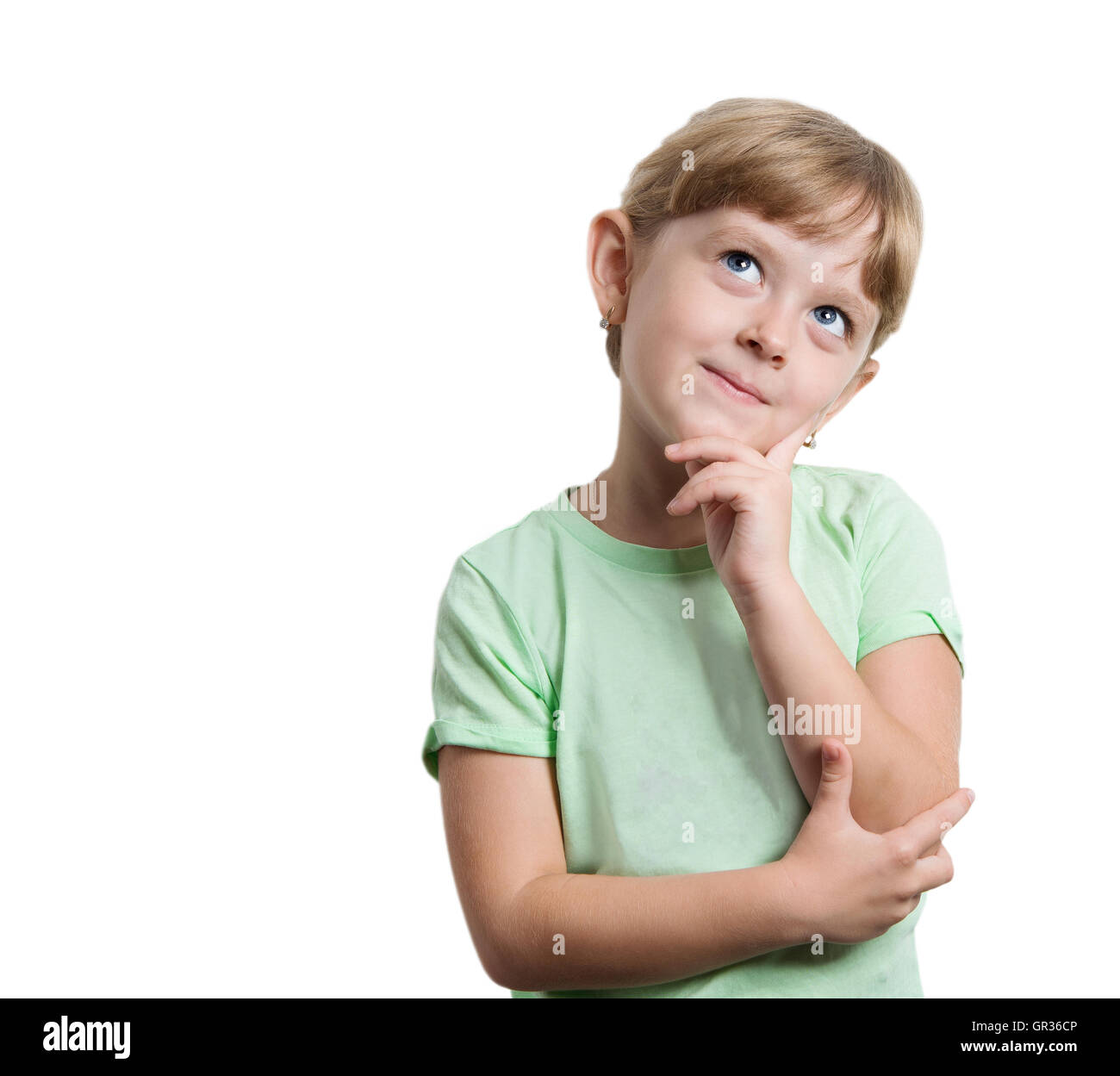 cute kid on white background Stock Photo - Alamy