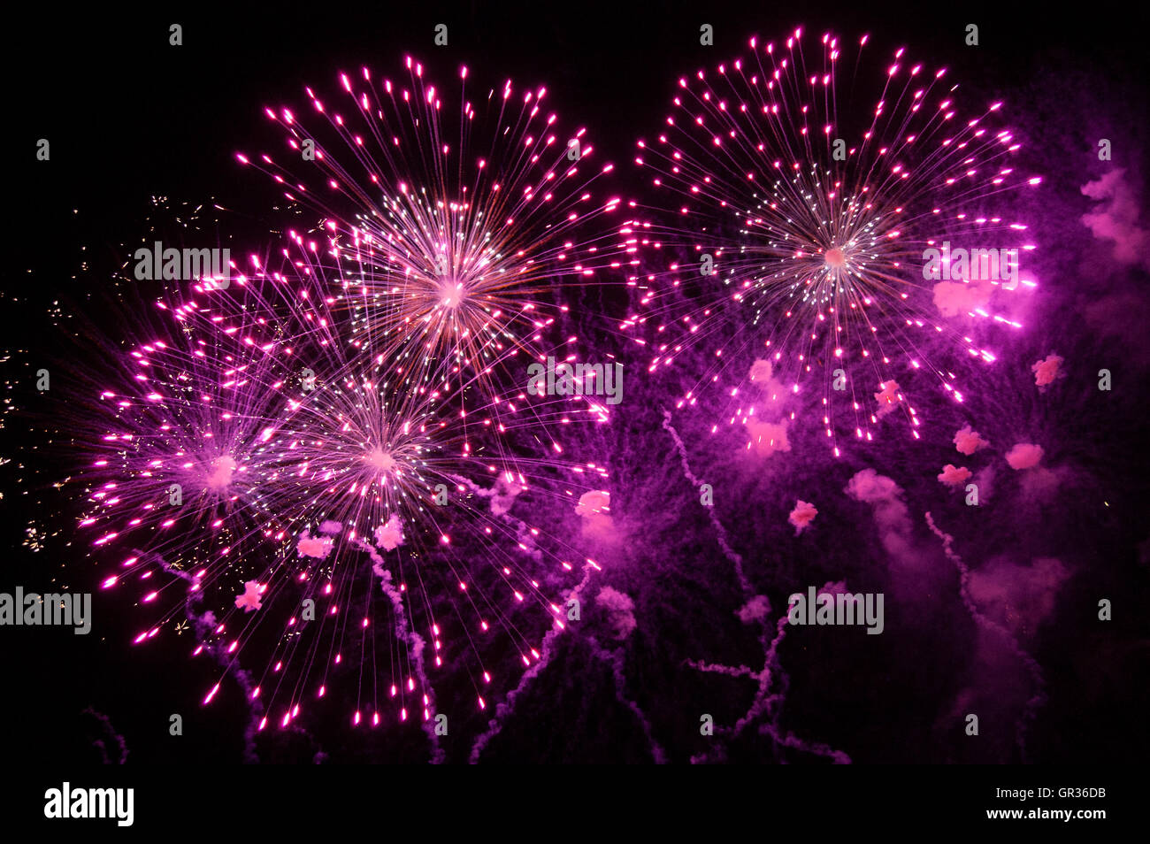 Fireworks show during the National Pyrotechnic Festival (Feria Nacional ...