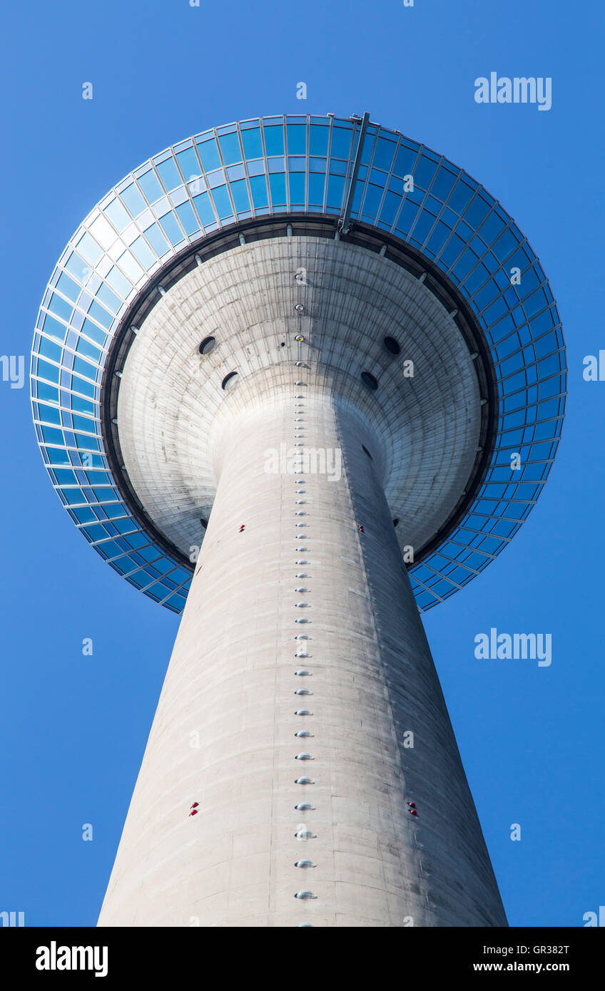 The Rhine Tower, in Düsseldorf, Germany, at river Rhine Stock Photo - Alamy