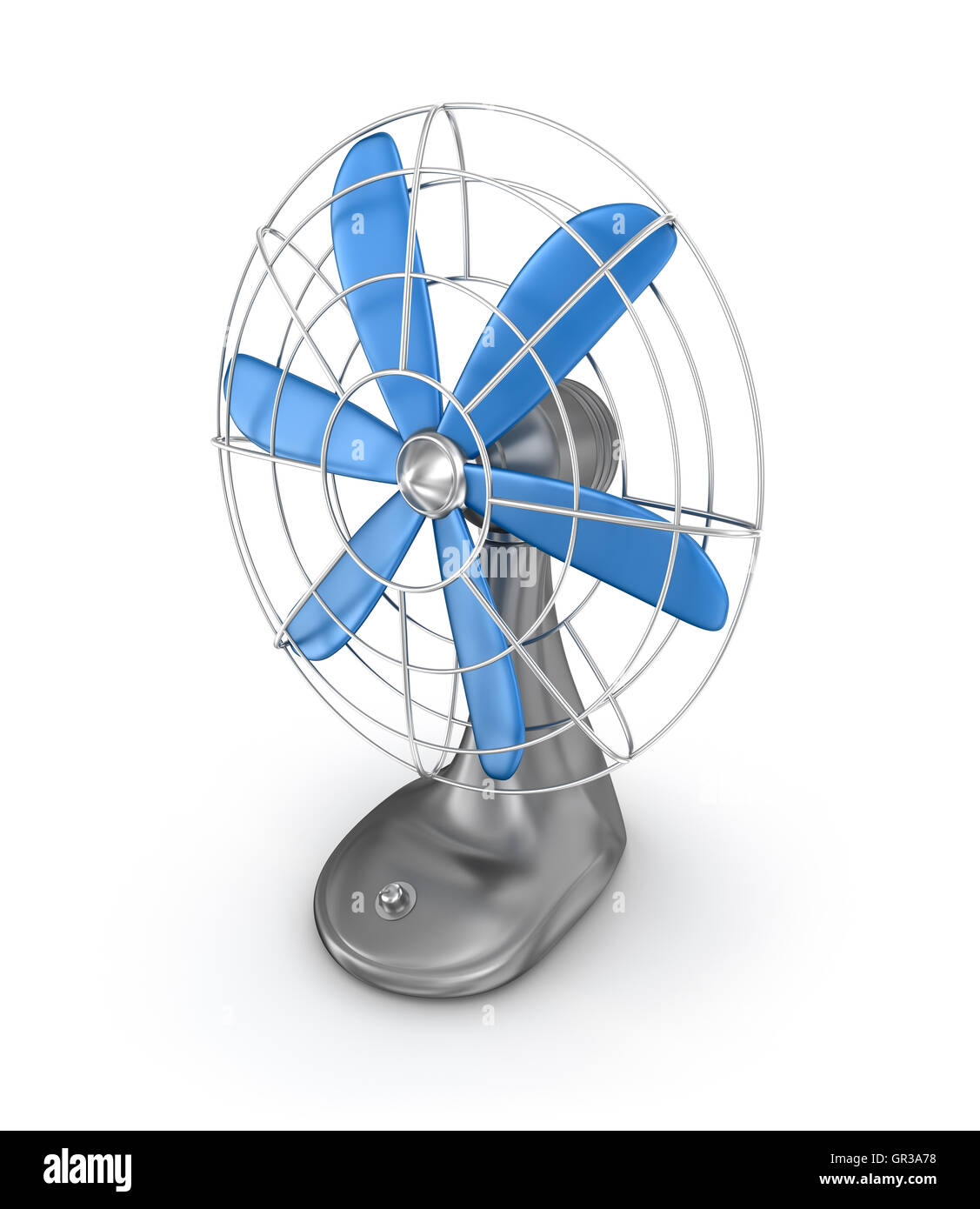 Old style electric fan 3D rendering Stock Photo - Alamy