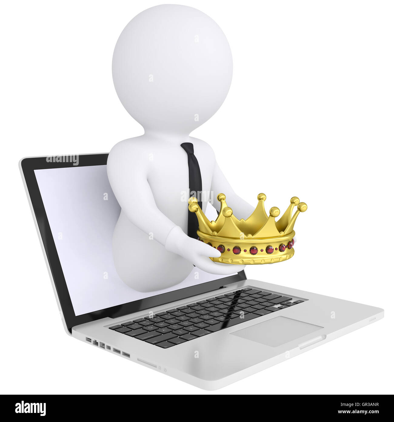 Man crown computer hi-res stock photography and images - Alamy