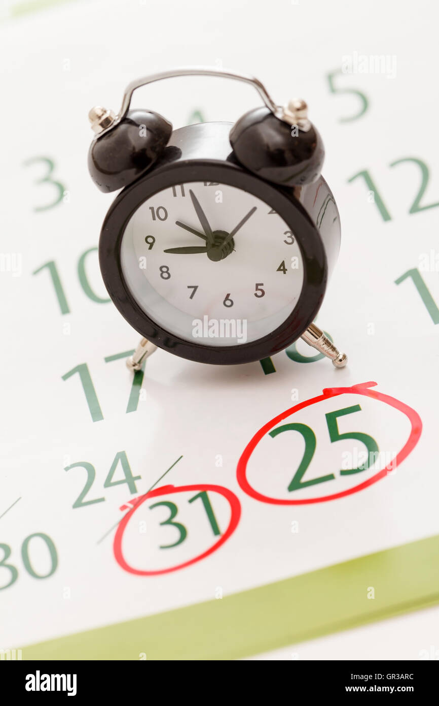 Traditional clock calendar design hi-res stock photography and images ...