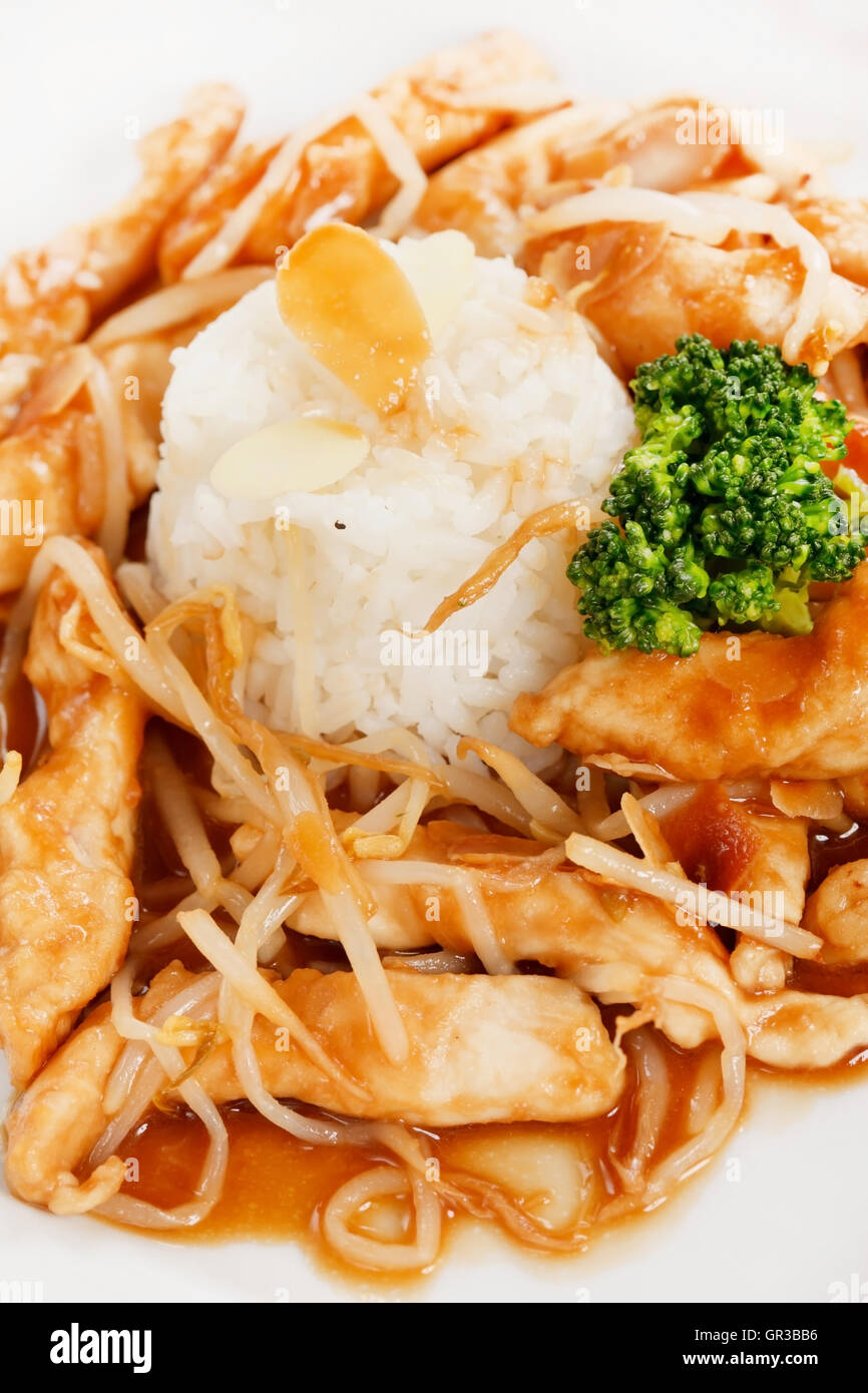 rice with meat Stock Photo - Alamy