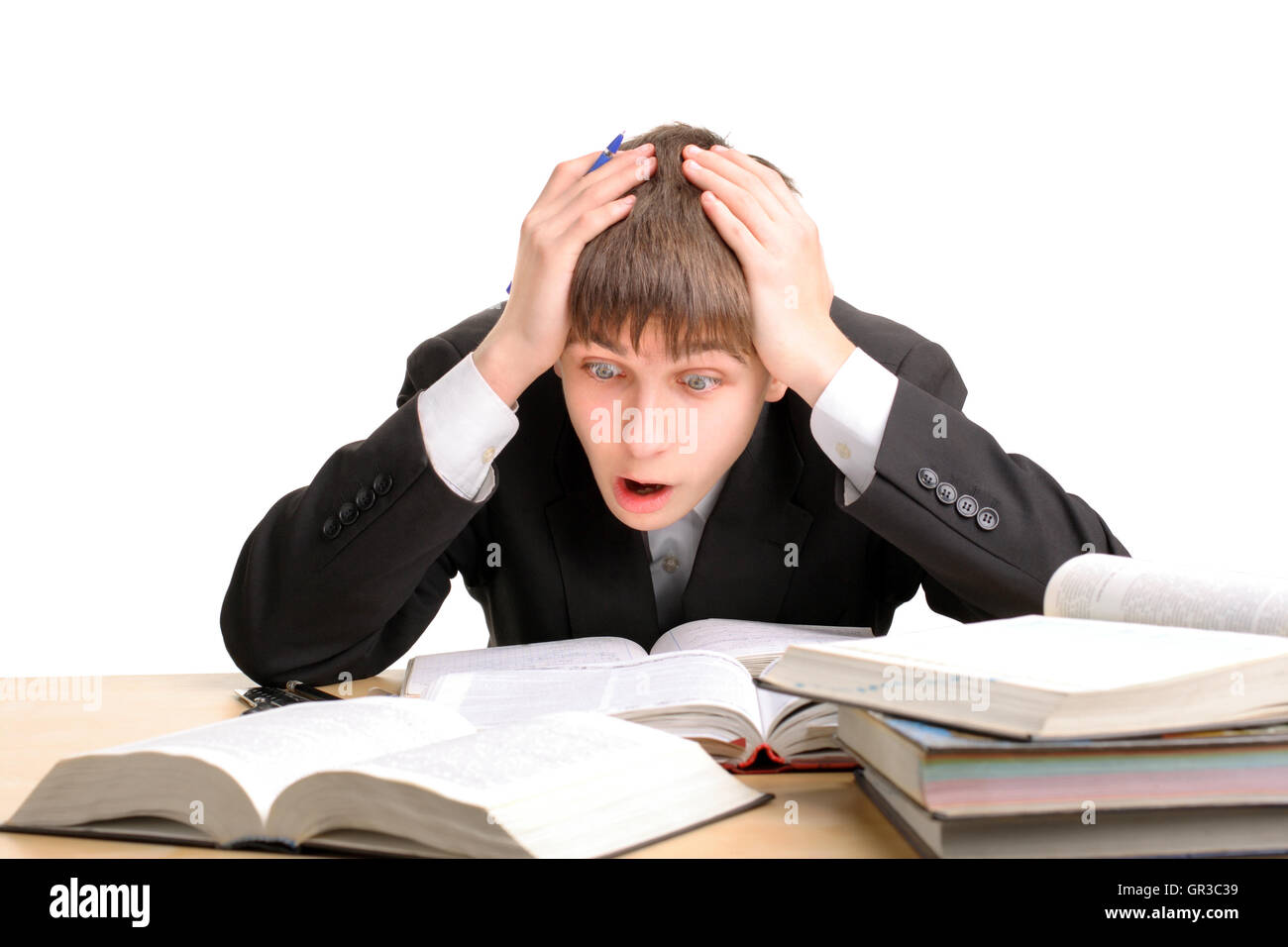 School education shocked teen hi-res stock photography and images - Alamy