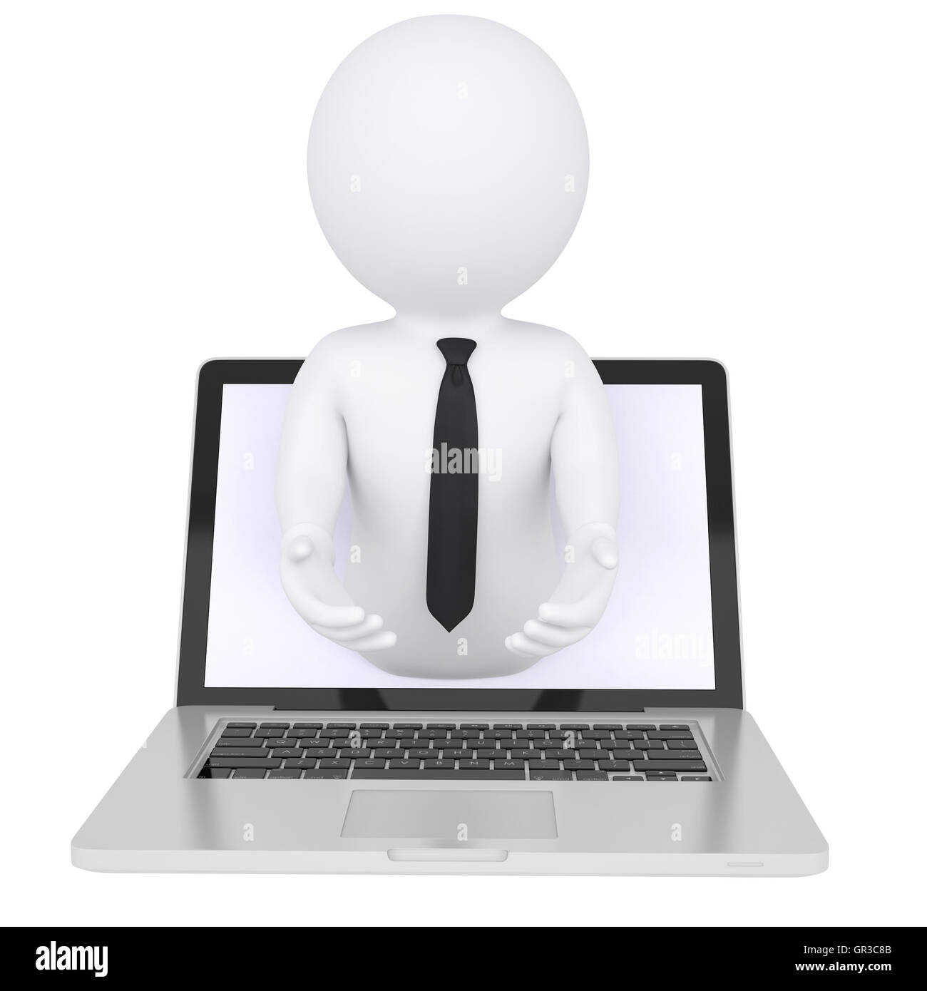 Keyboard from computer 3d Cut Out Stock Images & Pictures - Alamy