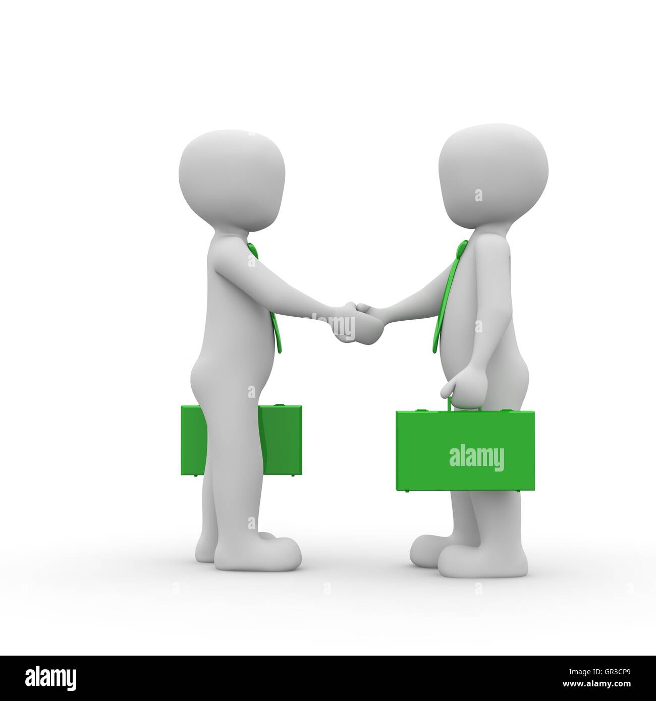 shakehands green 3 Stock Photo - Alamy