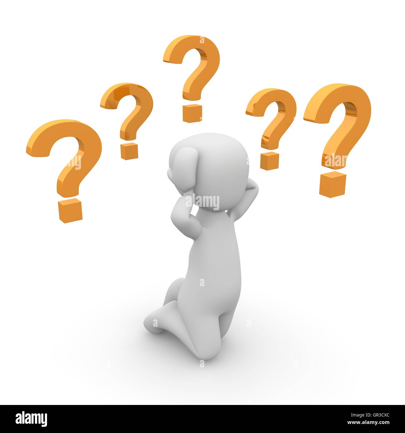Question mark and human form hi-res stock photography and images - Alamy
