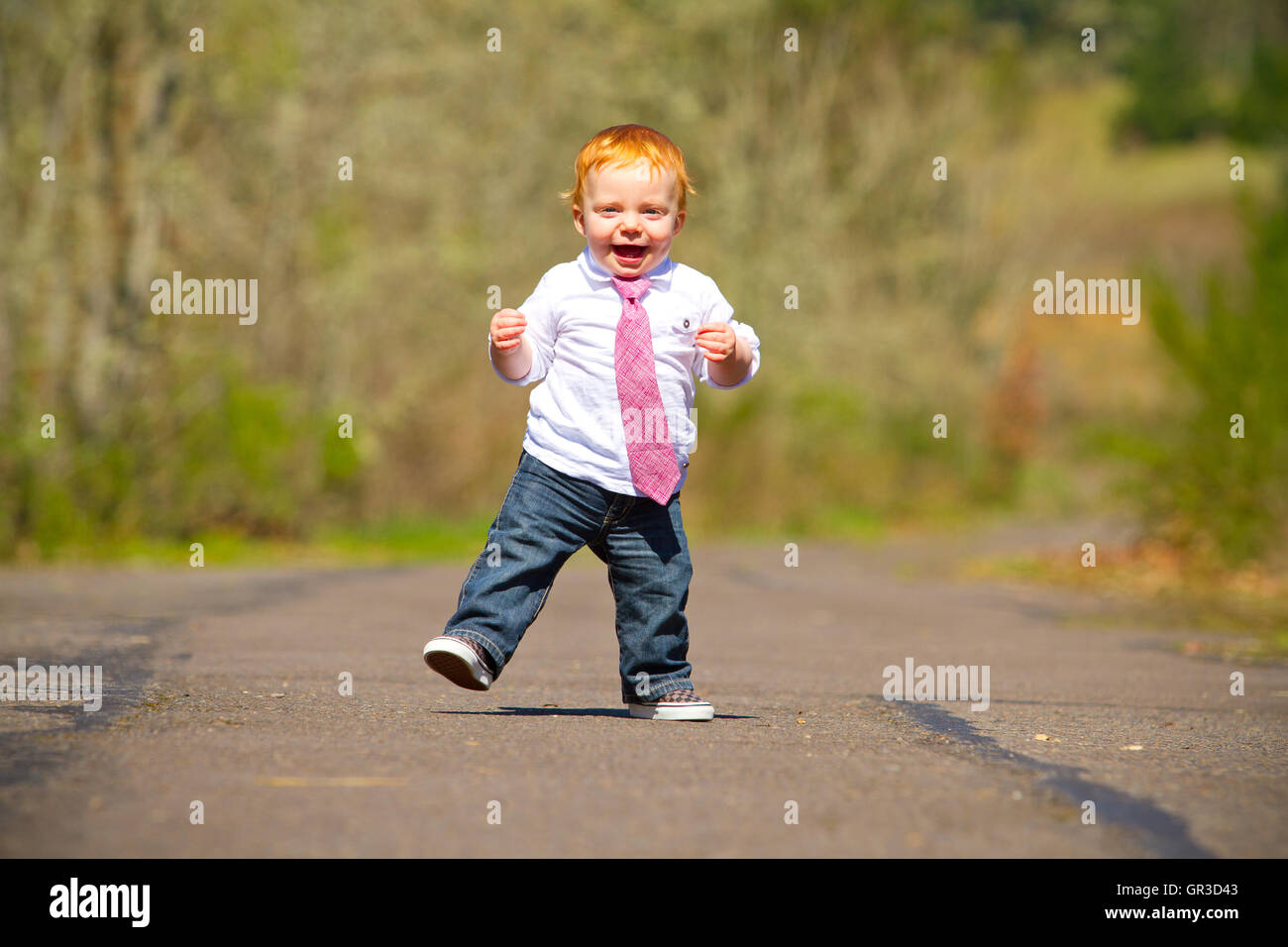 Baby First Steps Stock Photo - Alamy