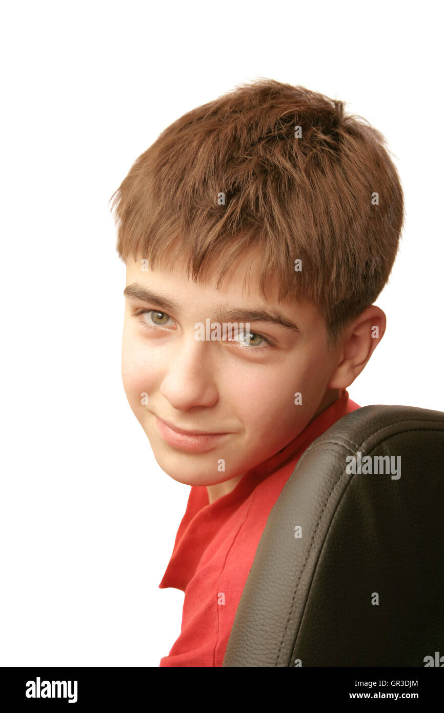 boy on the chair Stock Photo - Alamy