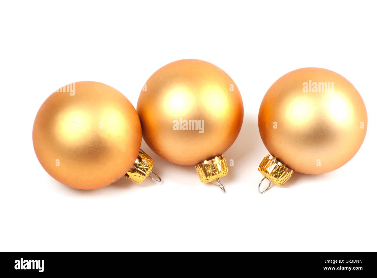 golden dull christmas ball Stock Photo - Alamy