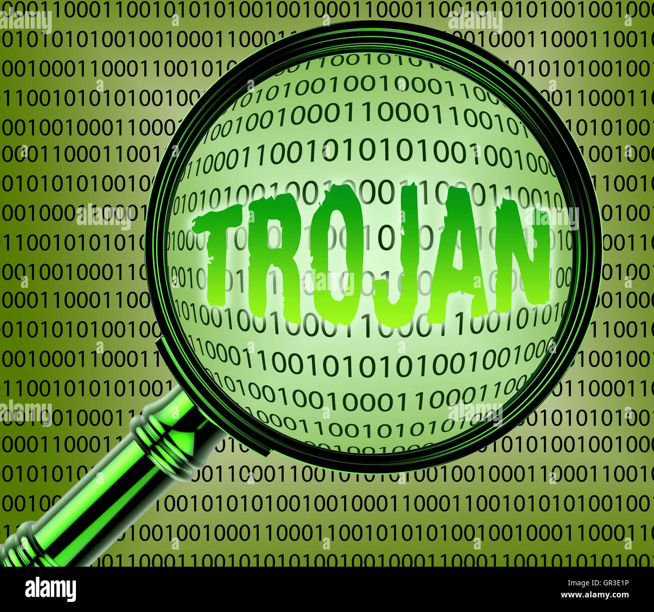 Computer Trojan Showing Internet Searching And Infected Stock Photo - Alamy