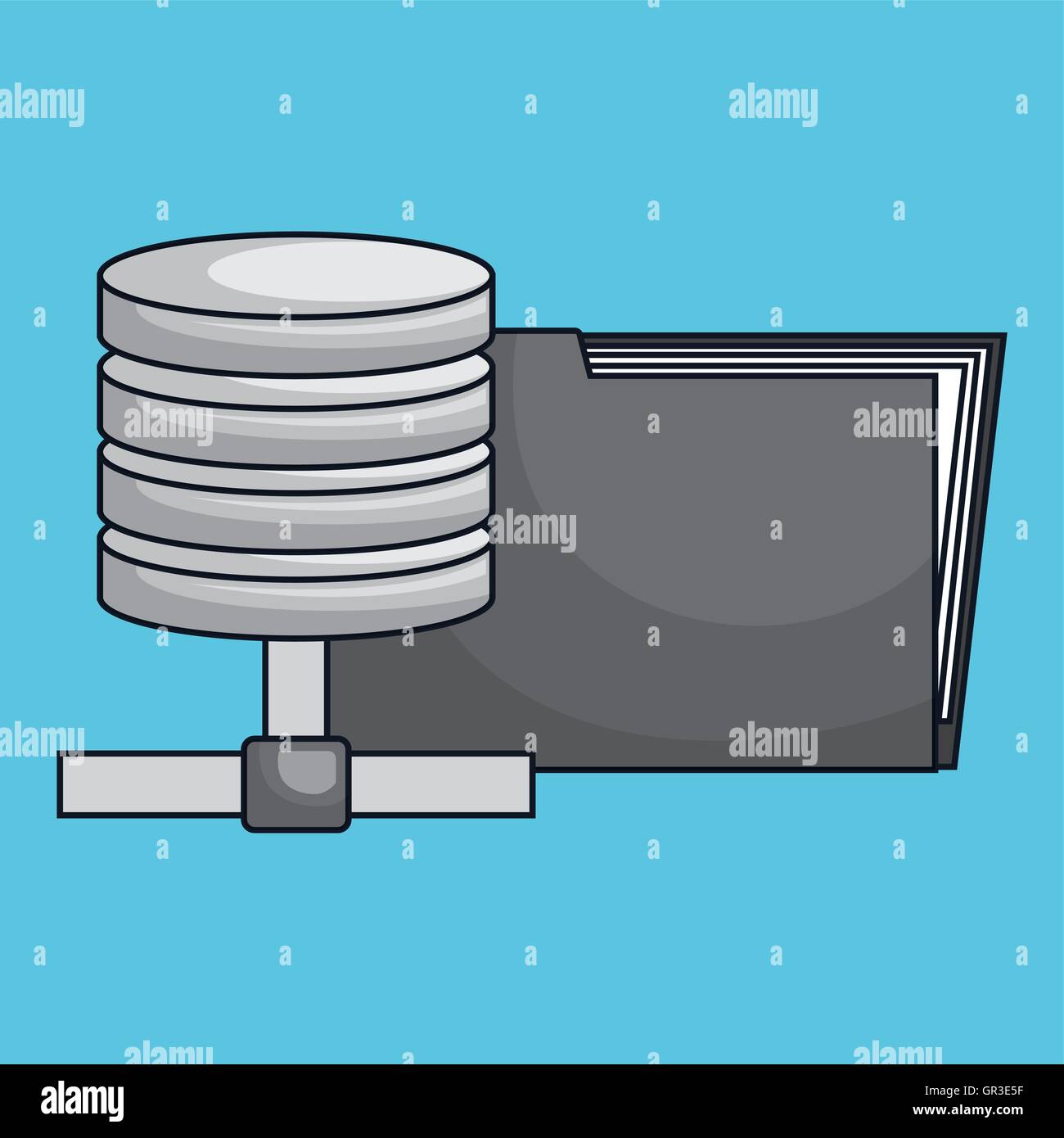 data base server pc Stock Vector Image & Art - Alamy