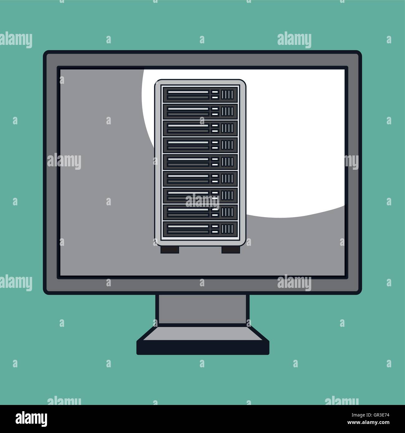 Network server panel switch Stock Vector Images - Alamy