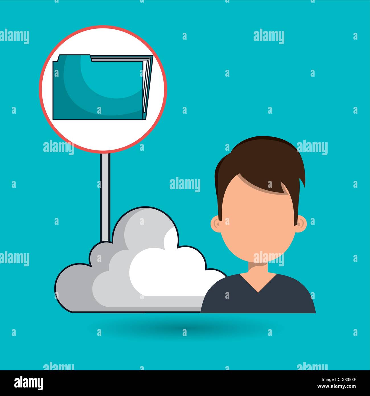 Online folder icon apps hi-res stock photography and images - Alamy
