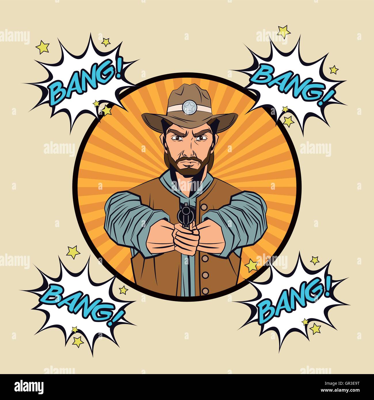 Cowboy man cartoon design Stock Vector Image & Art - Alamy