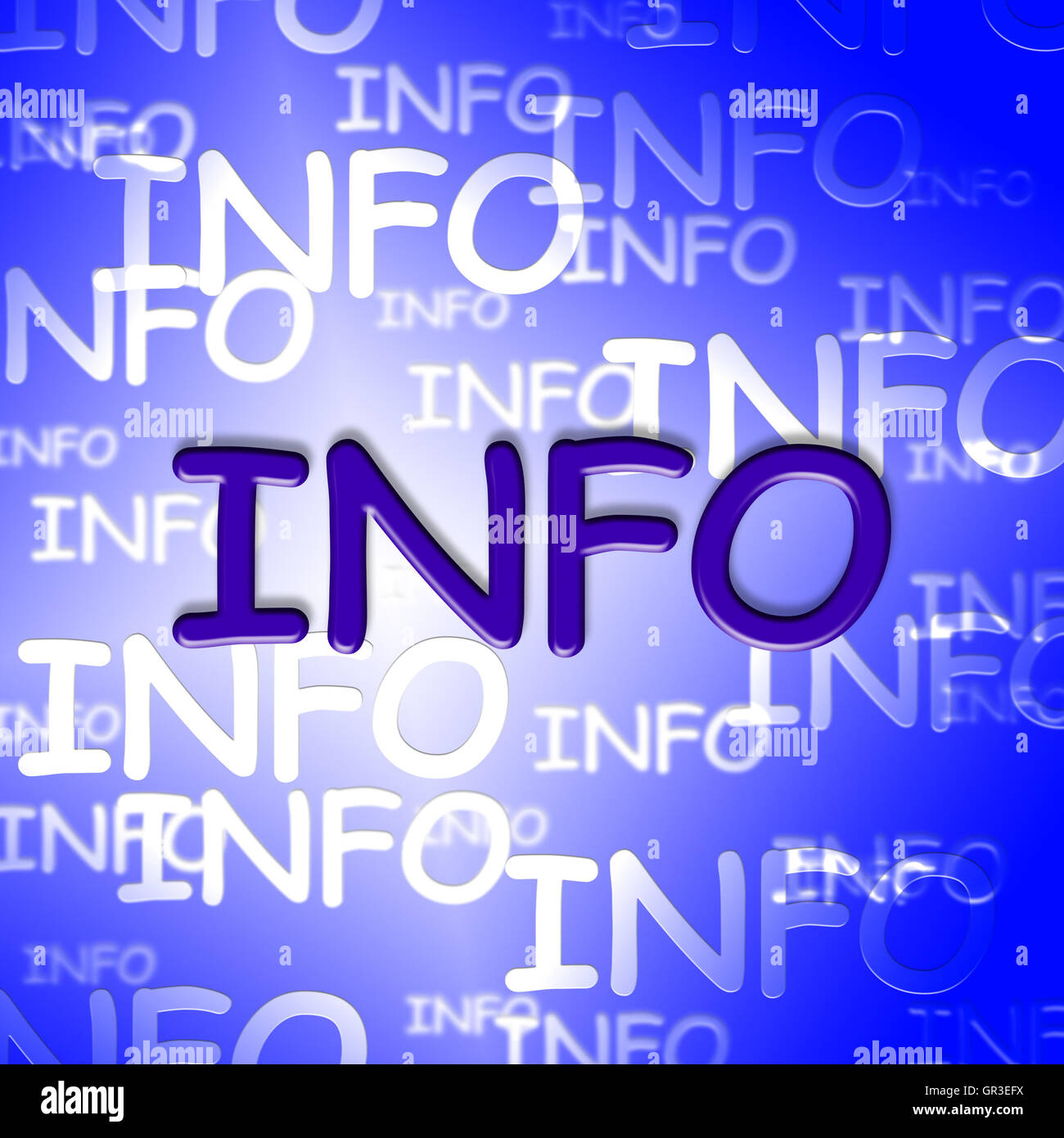 Info Words Showing Help Information And Knowledge Stock Photo - Alamy