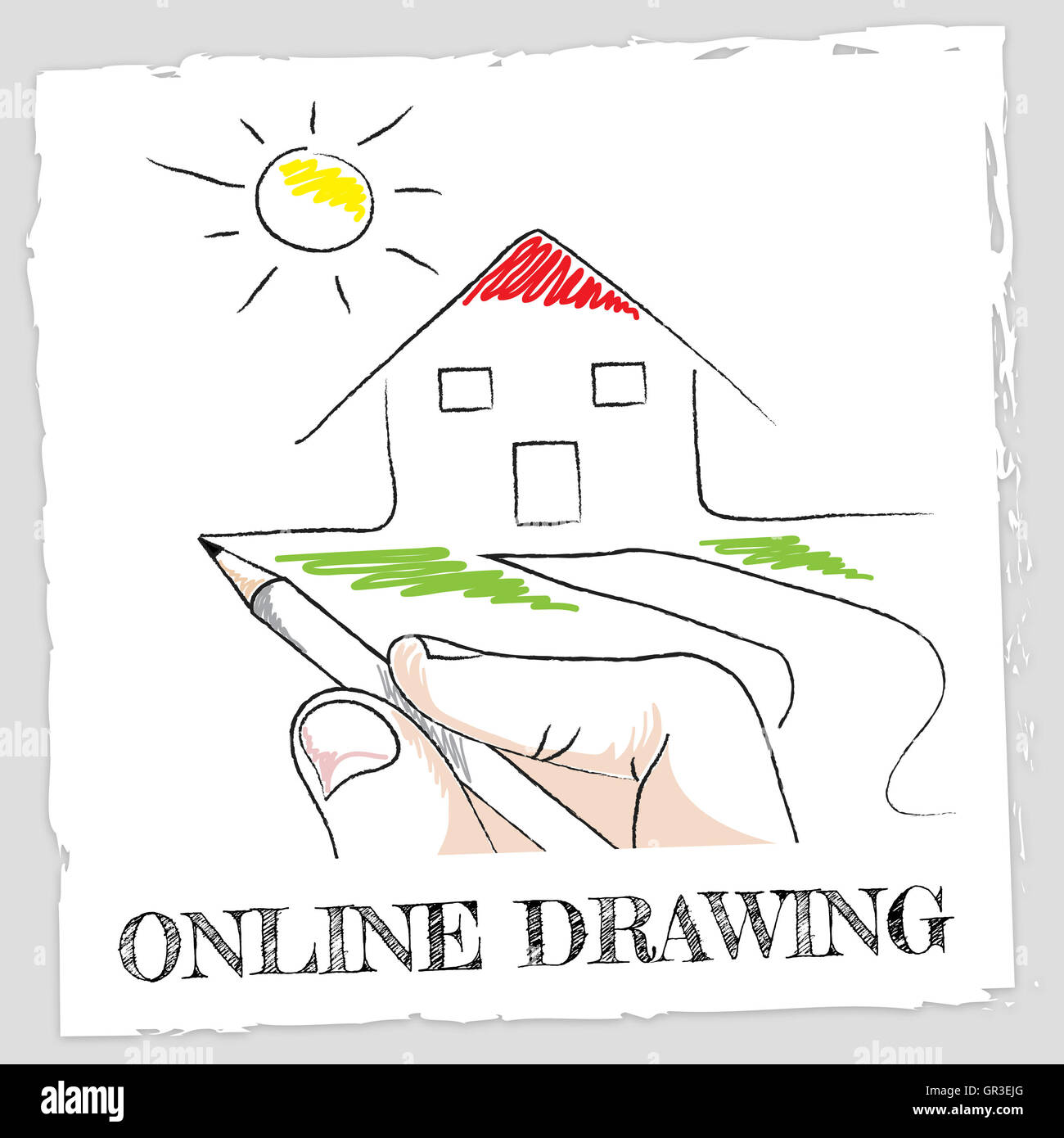 Online drawing hi-res stock photography and images - Alamy