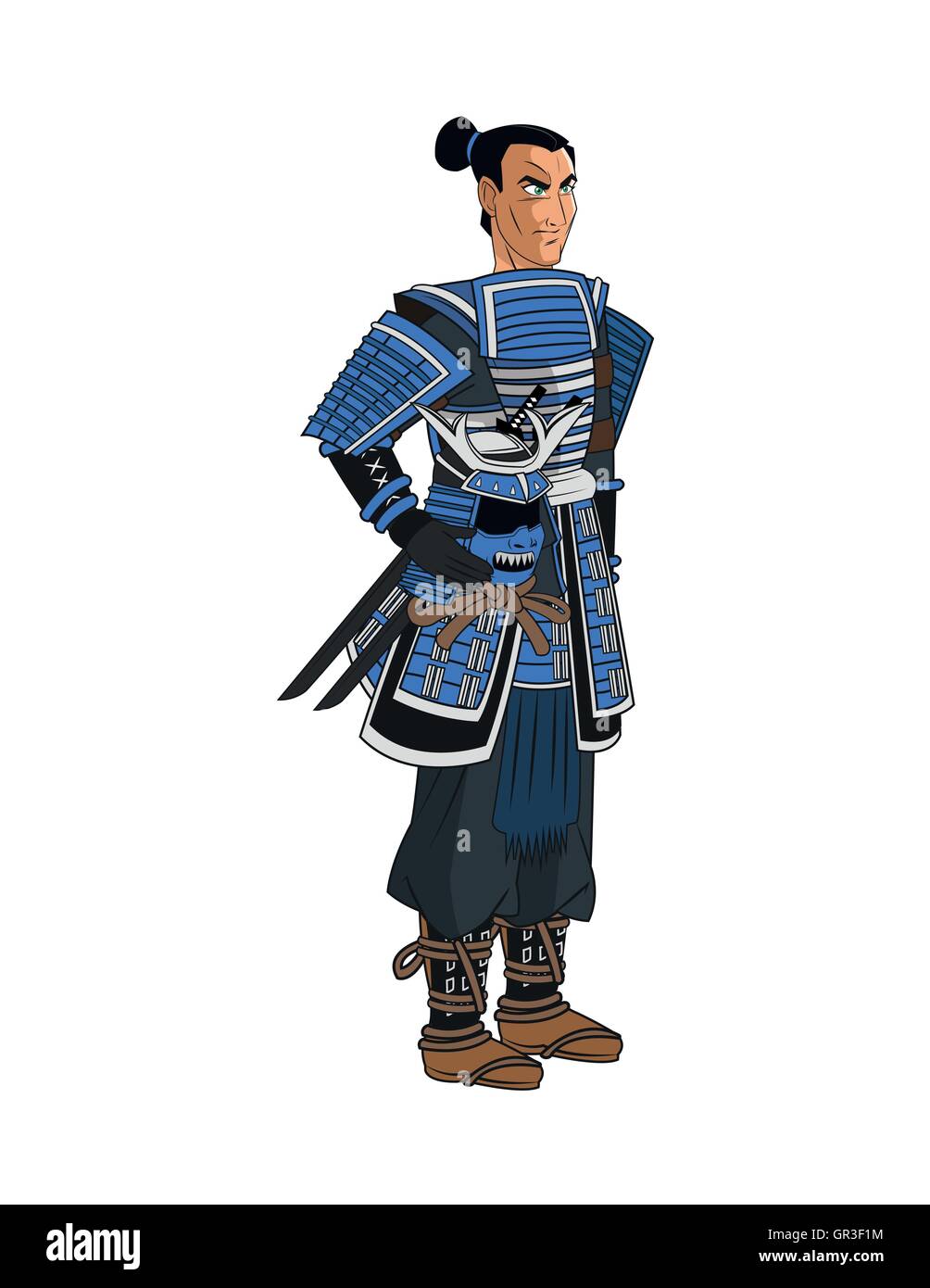 Samurai man cartoon design Stock Vector Image & Art - Alamy
