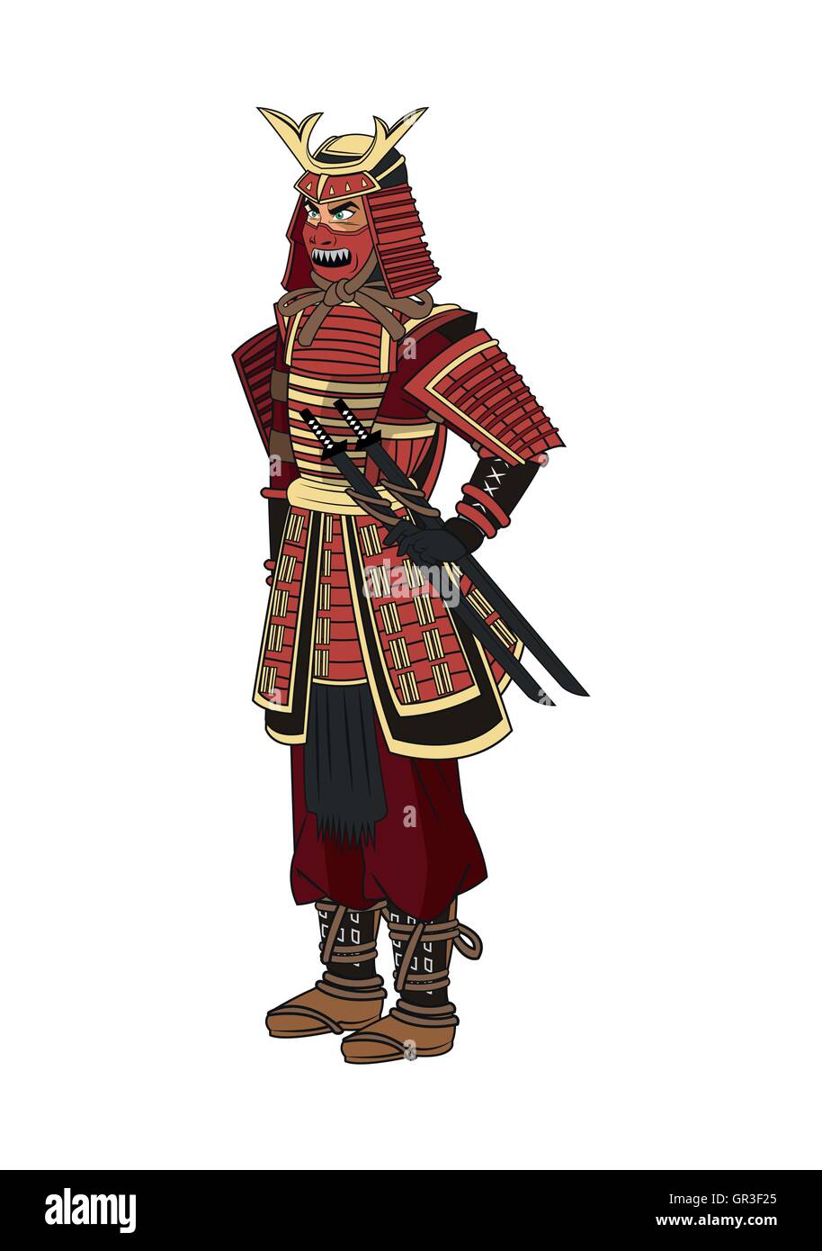 Samurai man cartoon design Stock Vector Image & Art - Alamy