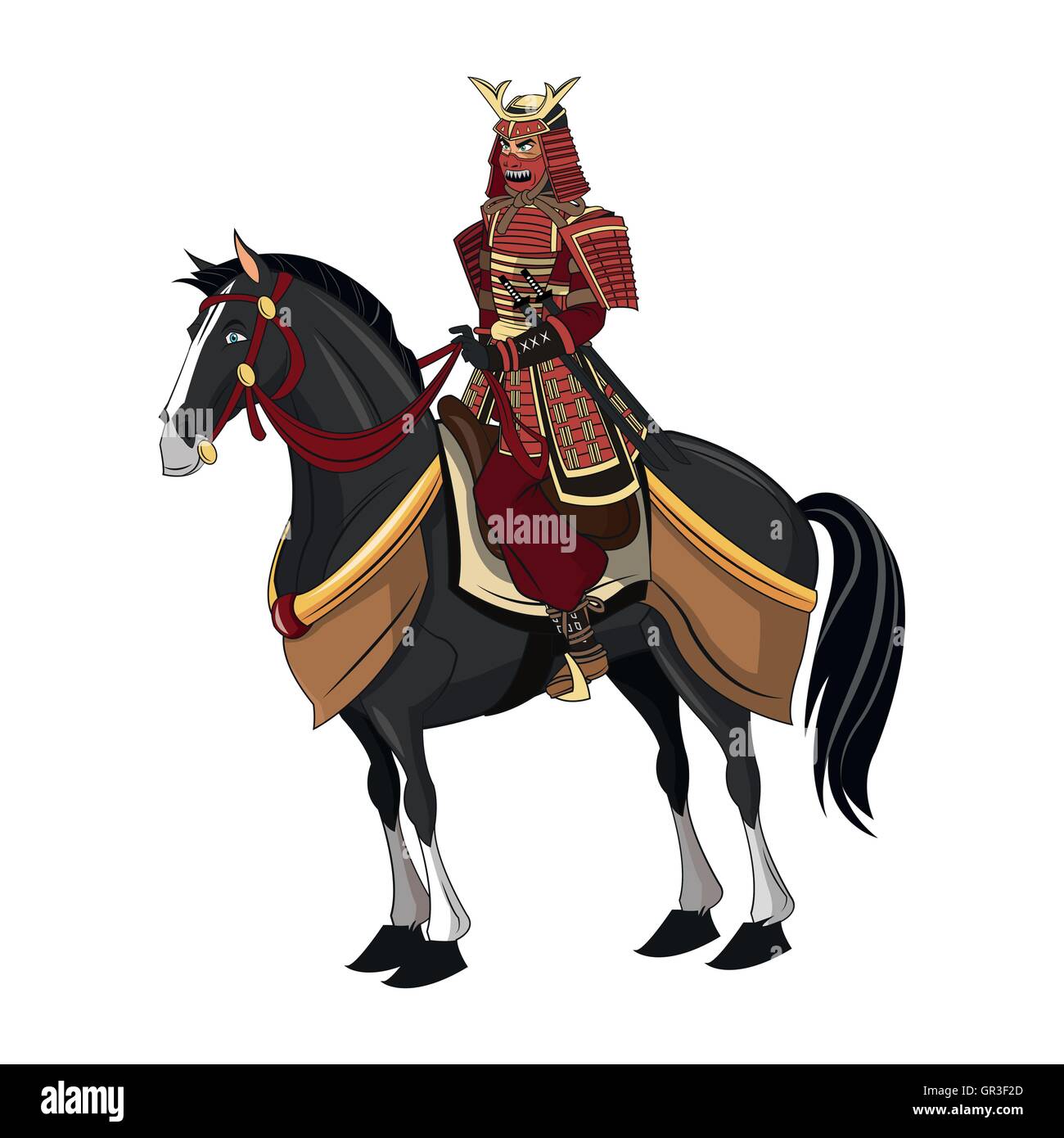 Samurai man cartoon design Stock Vector Image & Art - Alamy