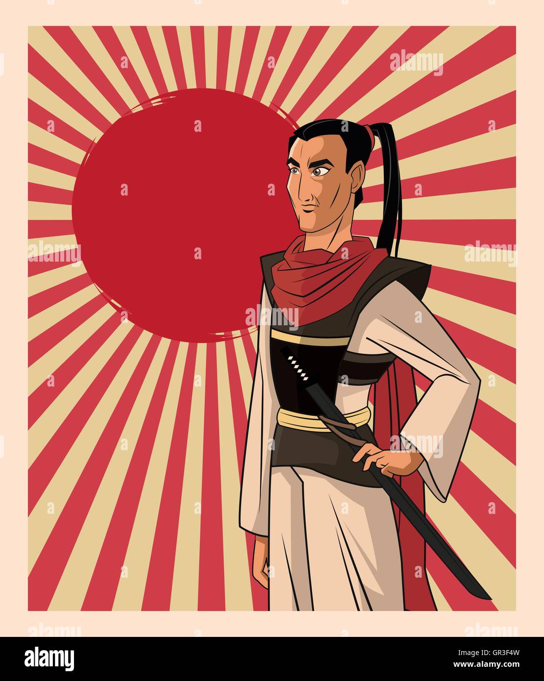 Samurai man cartoon design Stock Vector Image & Art - Alamy