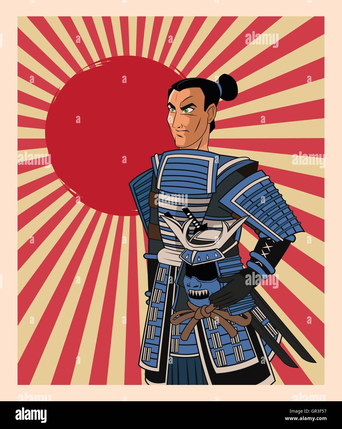 Samurai man cartoon design Stock Vector Image & Art - Alamy