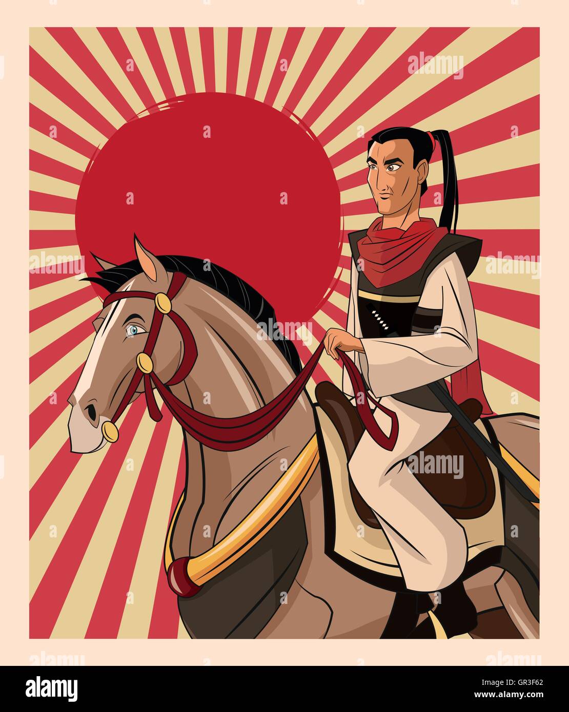 Samurai man cartoon design Stock Vector Image & Art - Alamy